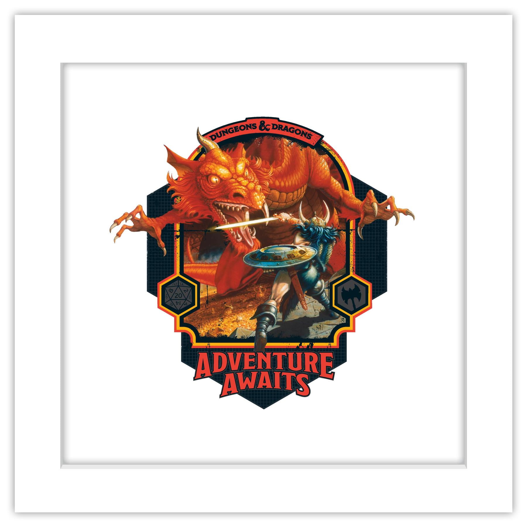 Gallery Pops Dungeons & Dragons - Retro Vintage Adventure Awaits Wall ...