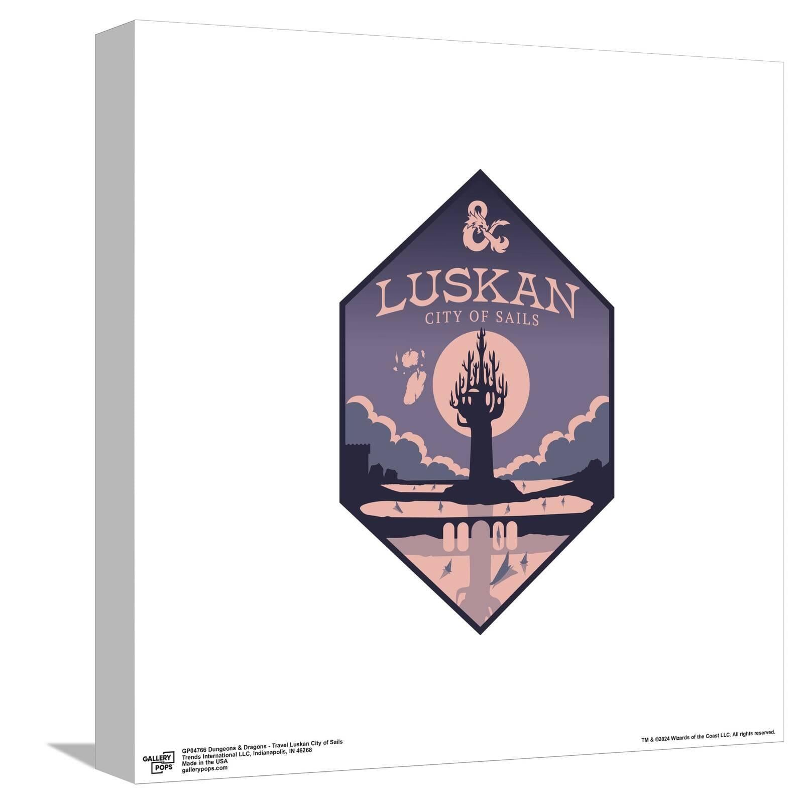 Gallery Pops Dungeons & Dragons - Travel Luskan City of Sails Canvas ...