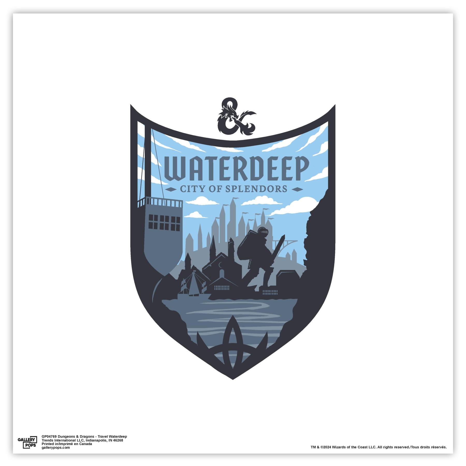 Gallery Pops Dungeons & Dragons - Travel Waterdeep Wall Art, Unframed ...