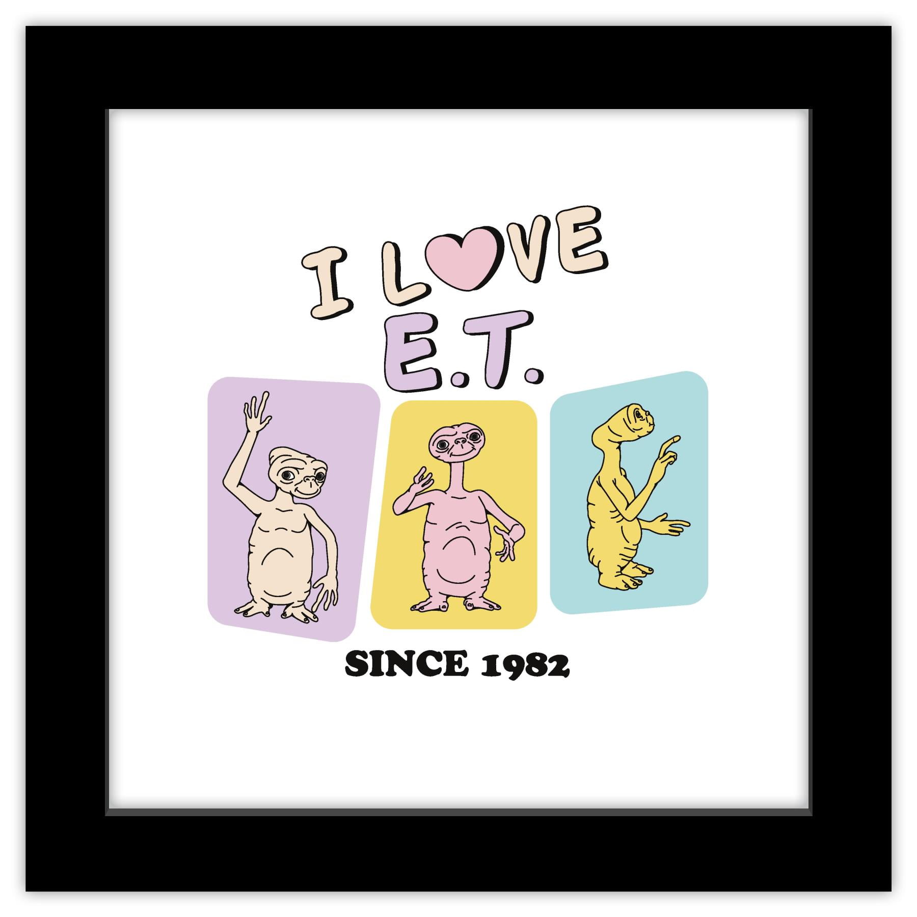 Gallery Pops E.T. The Extra-Terrestrial - I Heart E.T. Cartoon Wall Art ...