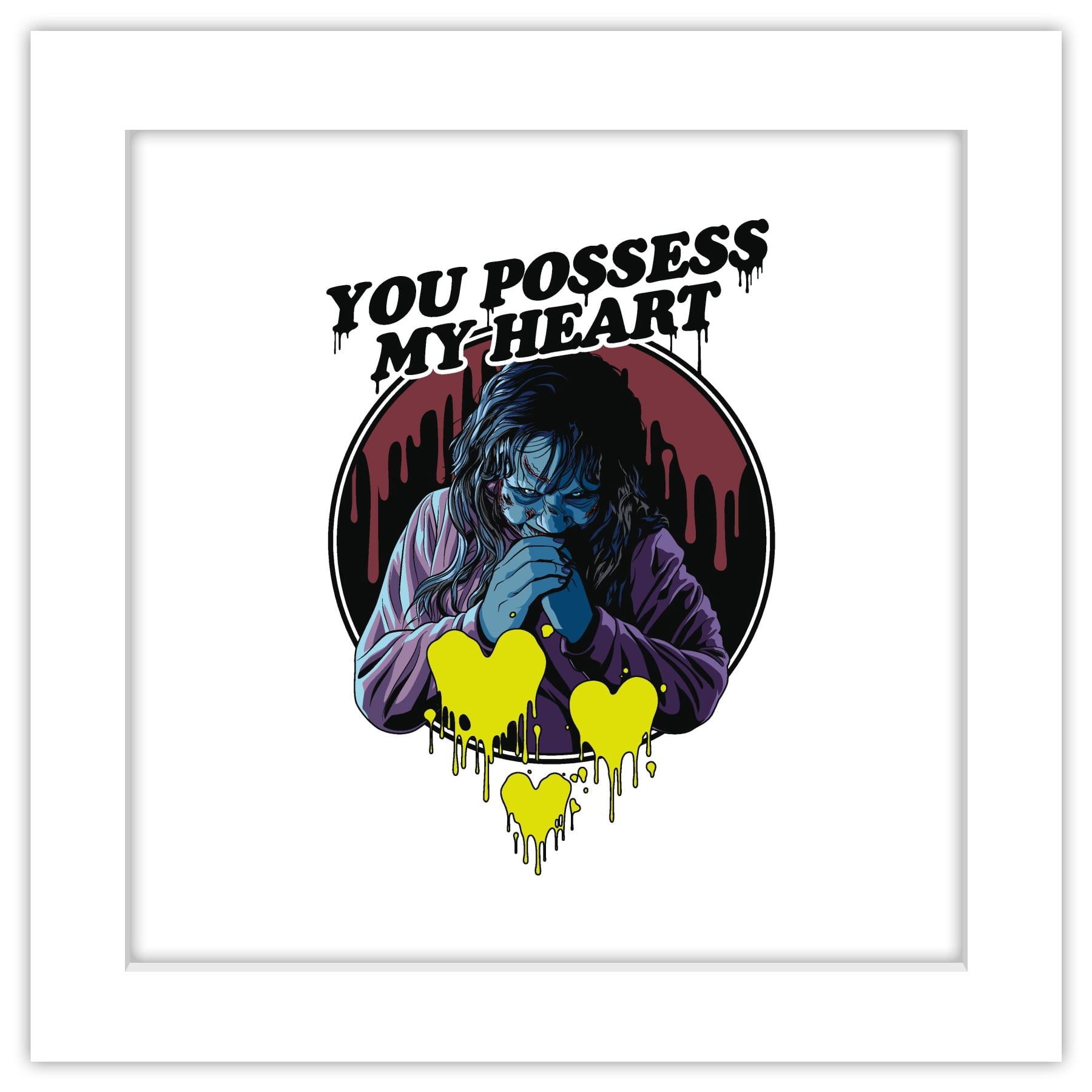 Gallery Pops Exorcist - You Possess My Heart Wall Art, White Framed ...