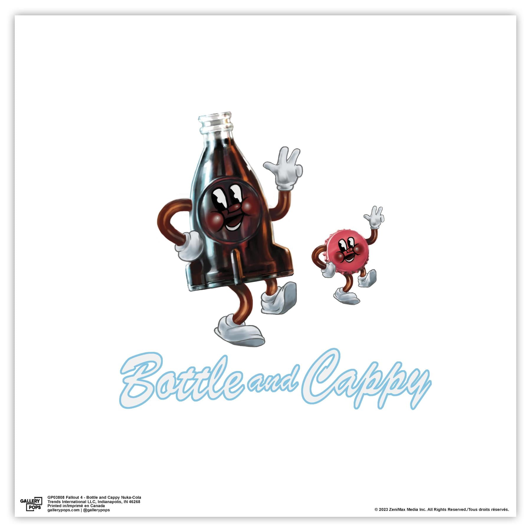Gallery Pops Fallout 4 - Bottle and Cappy Nuka-Cola Wall Art, Unframed ...