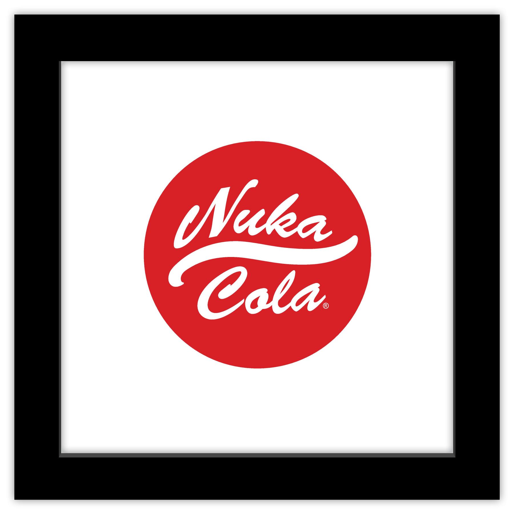 Gallery Pops Fallout 4 - Nuka Cola Logo Wall Art, Black Framed Version ...