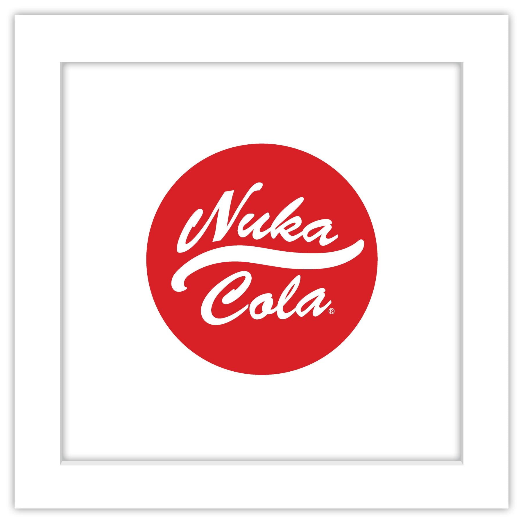 Gallery Pops Fallout 4 - Nuka Cola Logo Wall Art, White Framed Version ...