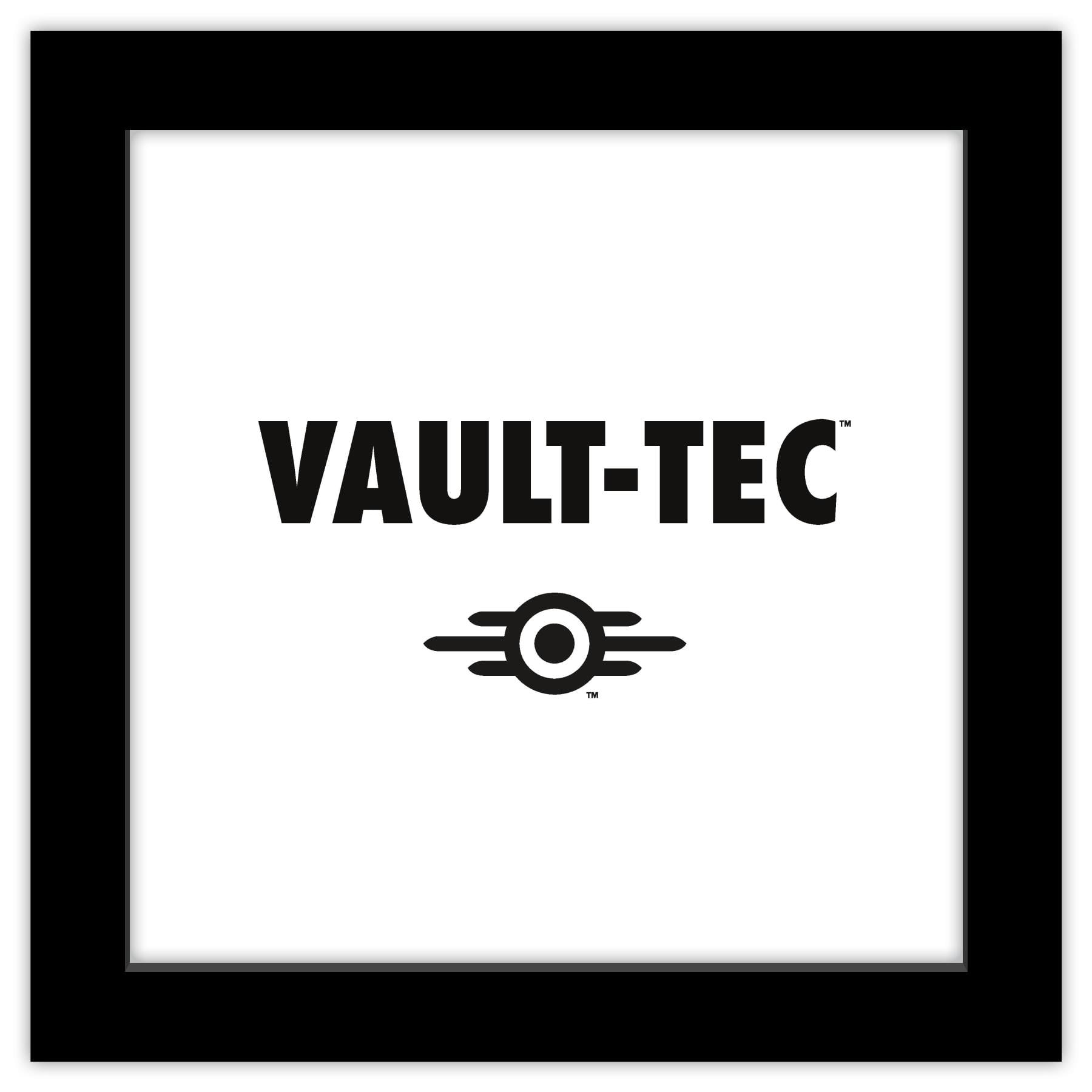 Gallery Pops Fallout 4 - Vault-Tec Logo Wall Art, Black Framed Version ...