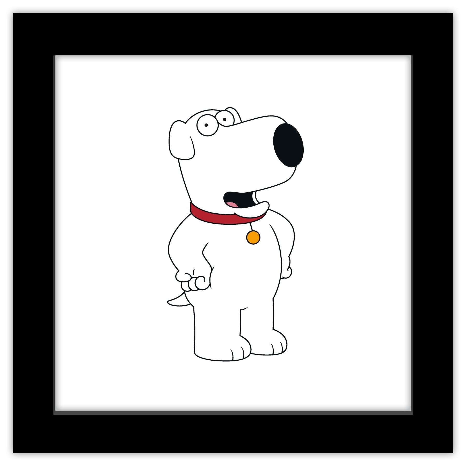 Gallery Pops Family Guy - Brian Griffin Wall Art, Black Framed Version ...