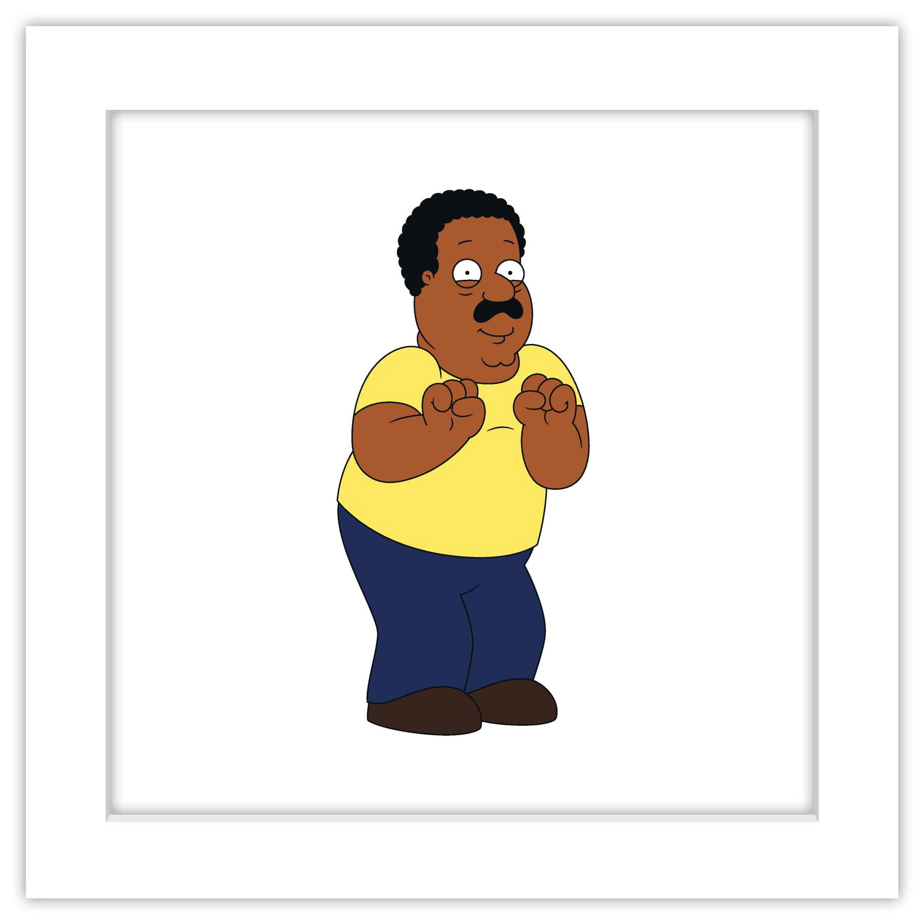 Gallery Pops Family Guy - Cleveland Brown Wall Art, White Framed ...
