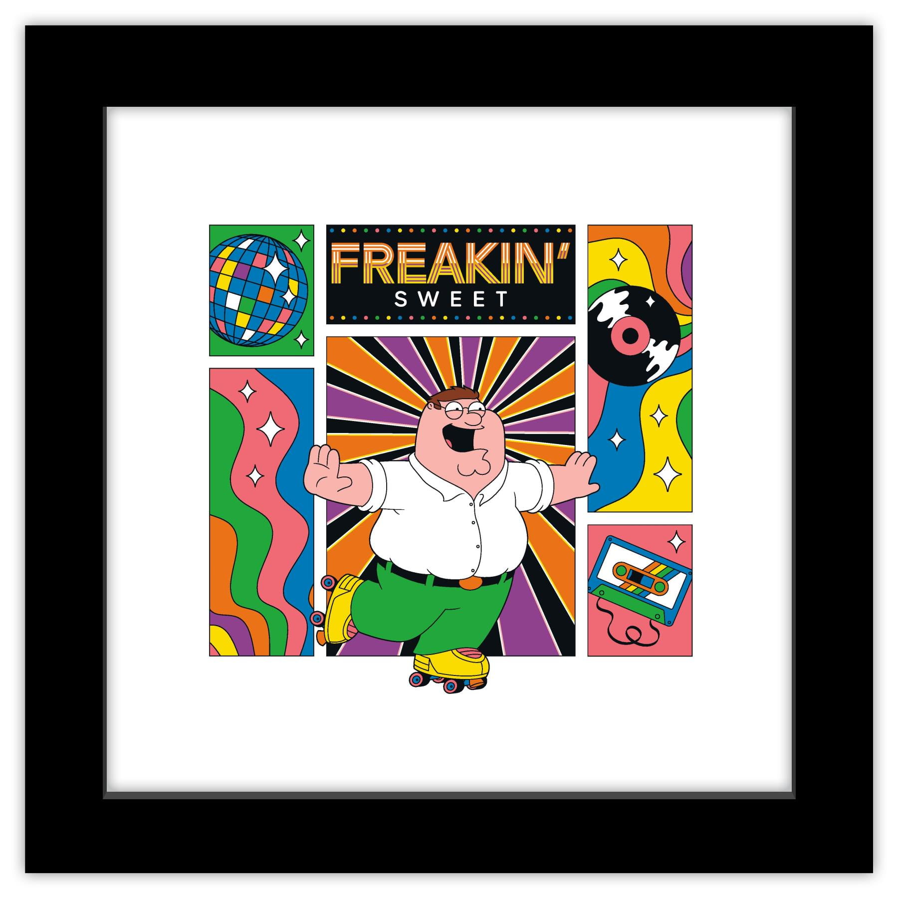 Gallery Pops Family Guy - Freakin' Sweet Peter Griffin Wall Art, Black ...