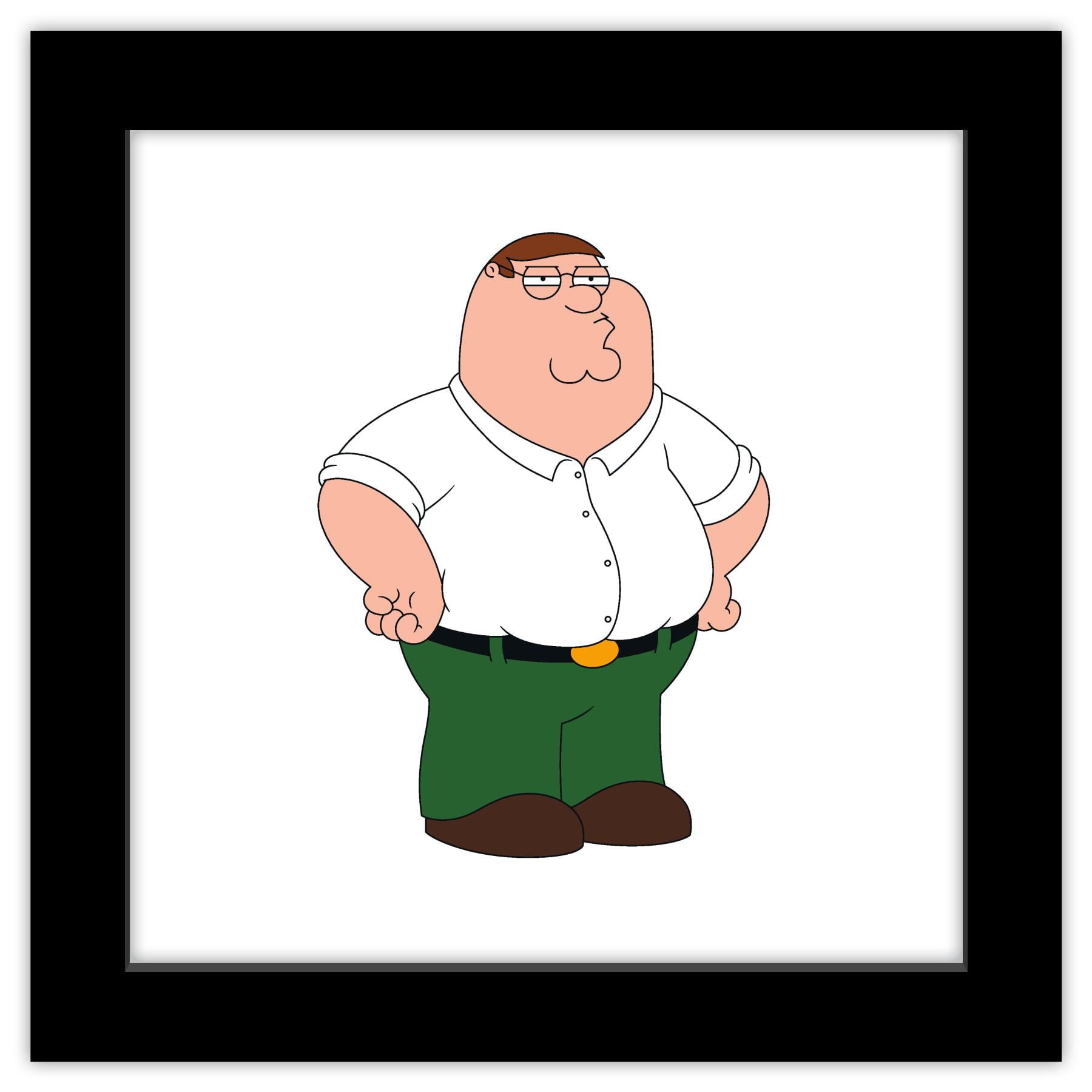 Gallery Pops Family Guy - Peter Griffin Wall Art, Black Framed Version ...