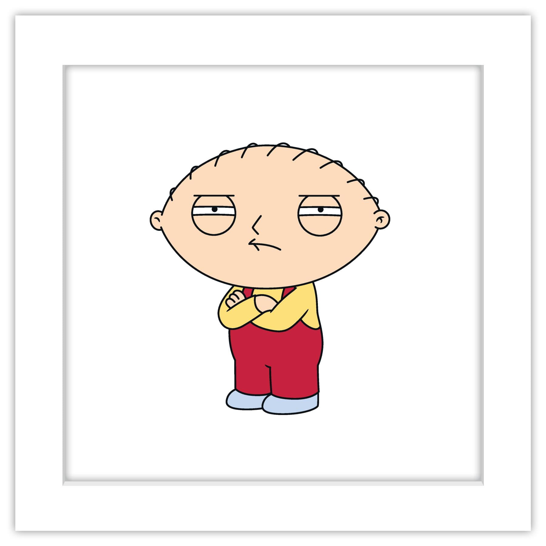 Gallery Pops Family Guy - Stewie Griffin Wall Art, White Framed Version ...