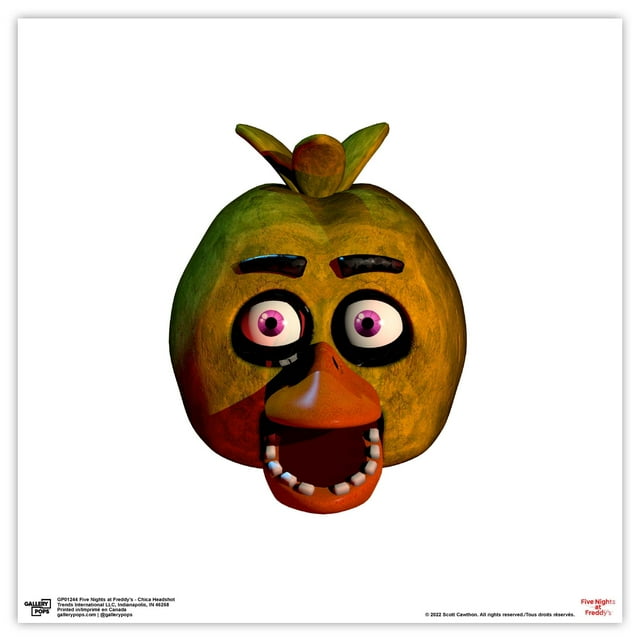 Gallery Pops Five Nights at Freddy's - Chica Headshot Wall Art ...