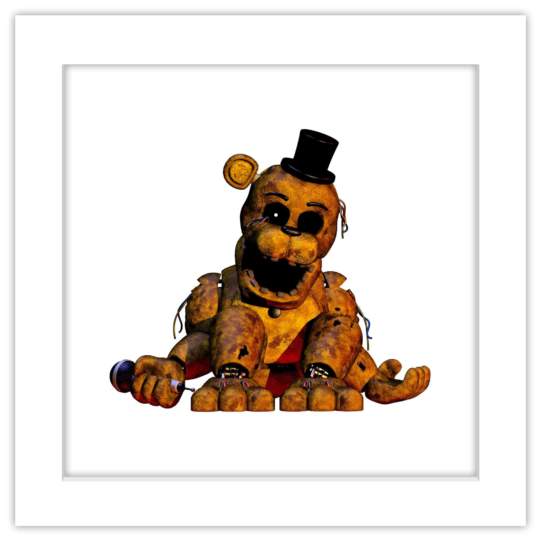 Gallery Pops Five Nights at Freddy's - Golden Freddy Wall Art, White ...