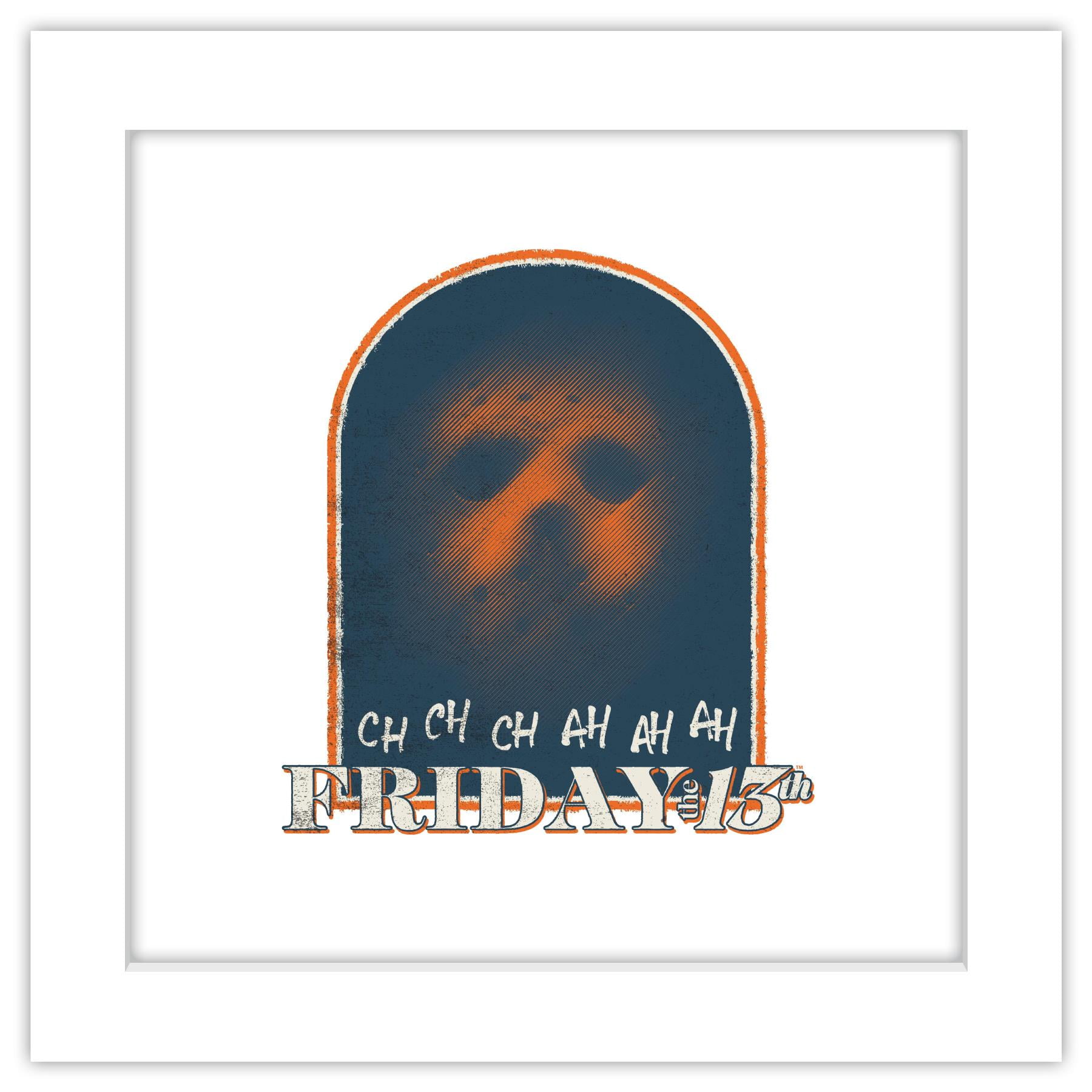 Gallery Pops® Friday the 13th - Horrific Whisper Badge Wall Art, White ...