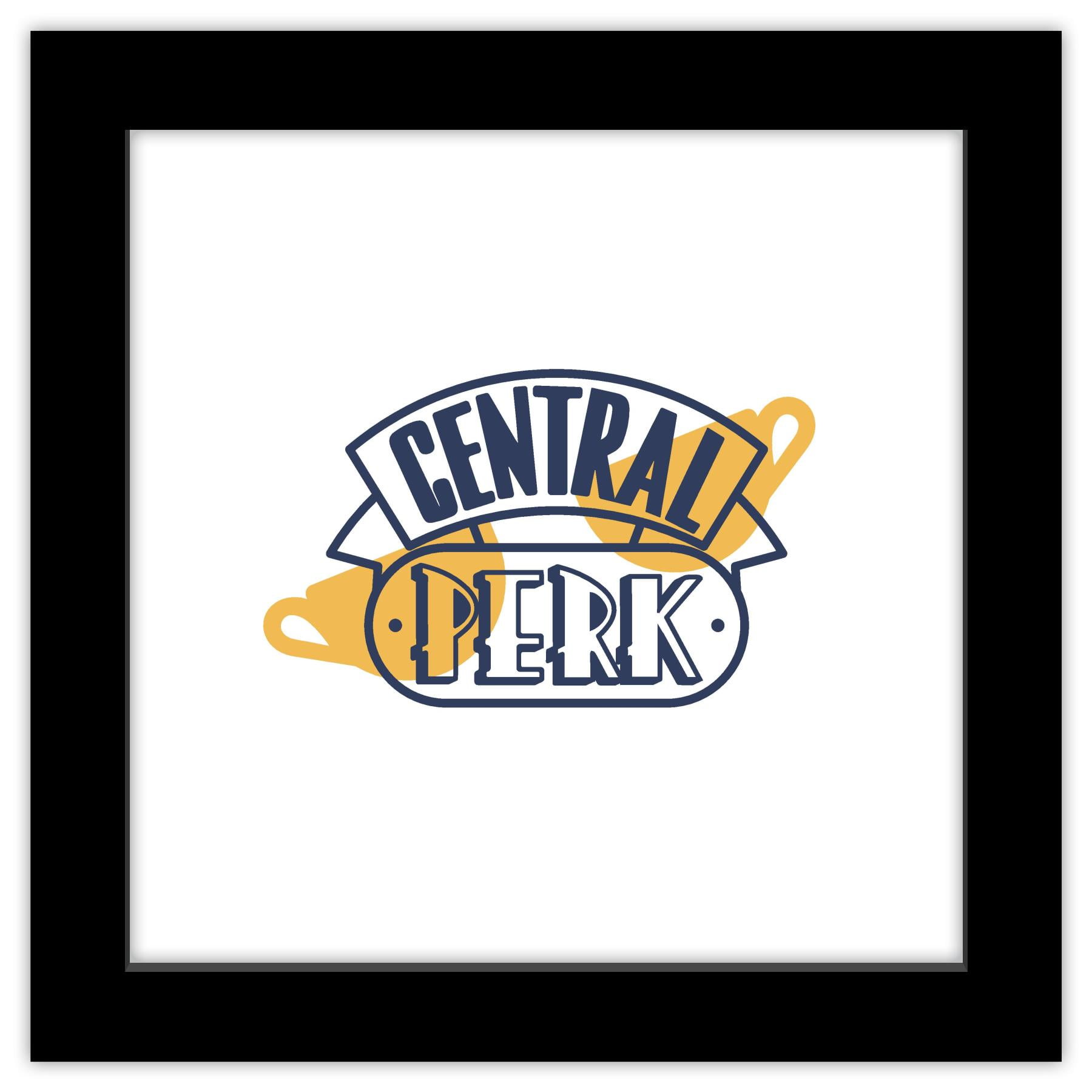 Gallery Pops Friends - Central Perk Logo Graphic Wall Art, Black Framed ...