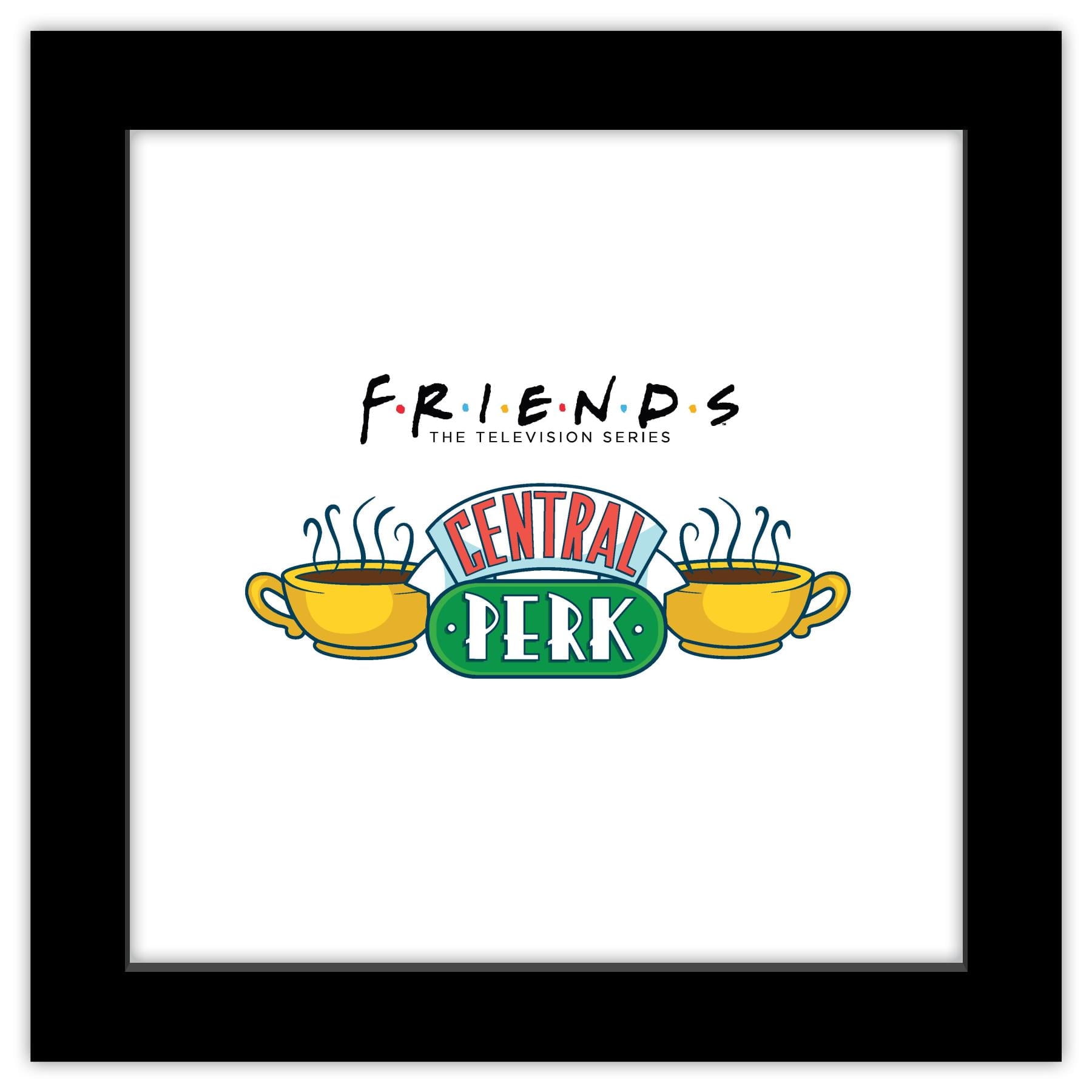 Gallery Pops Friends - Illustrated Central Perk Logo Wall Art, Black ...