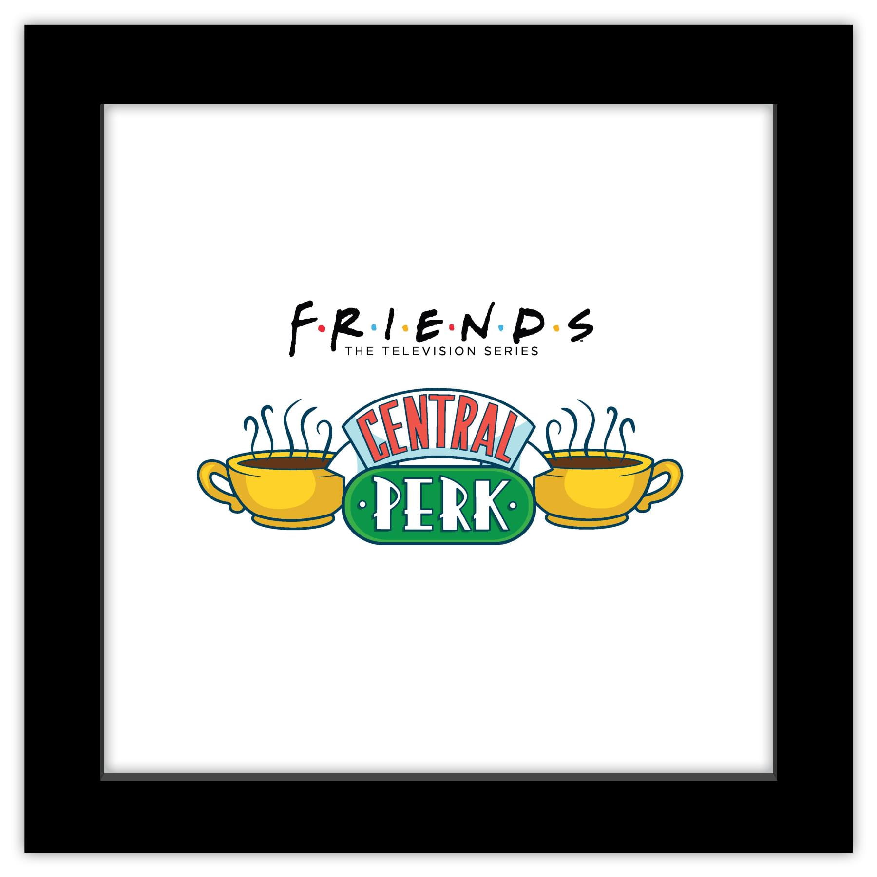 Gallery Pops Friends - Illustrated Central Perk Logo Wall Art, Black ...
