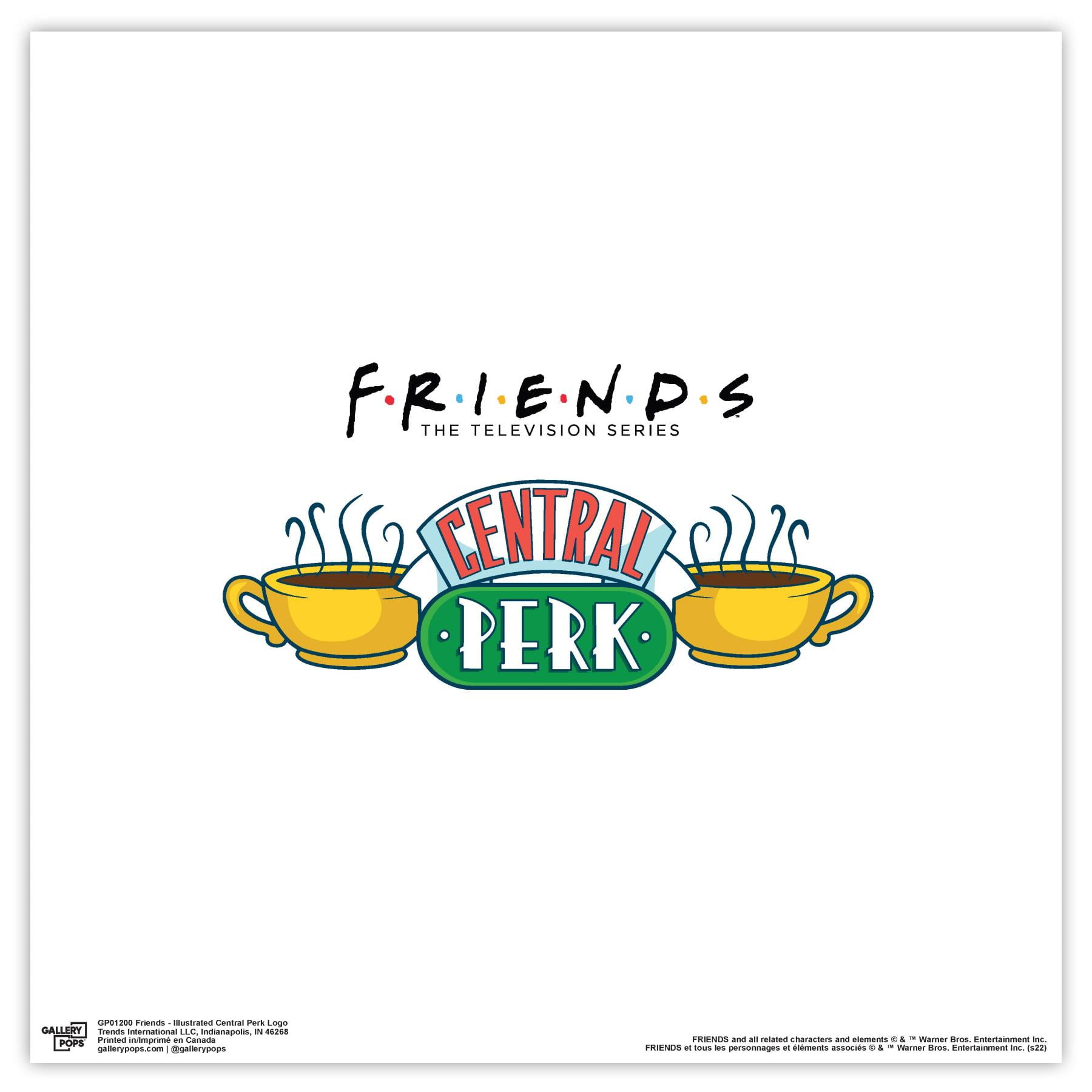 Gallery Pops Friends - Illustrated Central Perk Logo Wall Art, Unframed ...