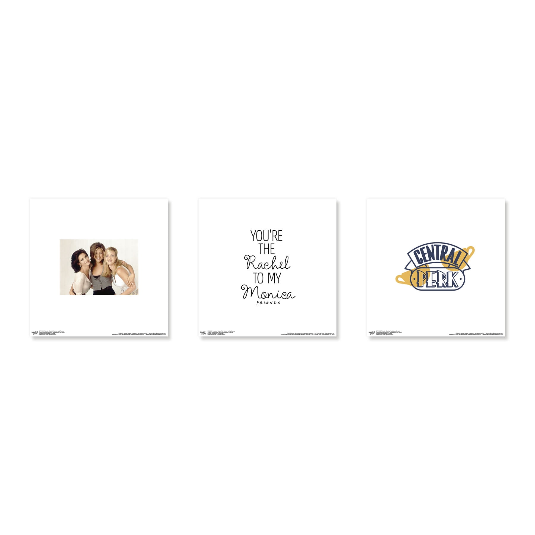Gallery Pops Friends - Rachel, Phoebe, Monica Wall Art Bundle (3-Pack ...