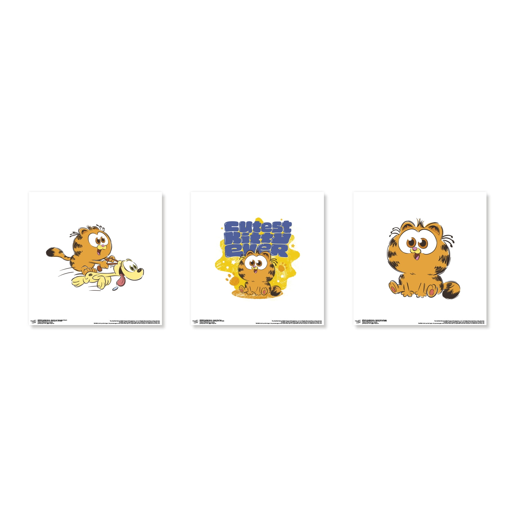 Gallery Pops Garfield Movie - Baby Garfield Wall Art Bundle (3-Pack ...