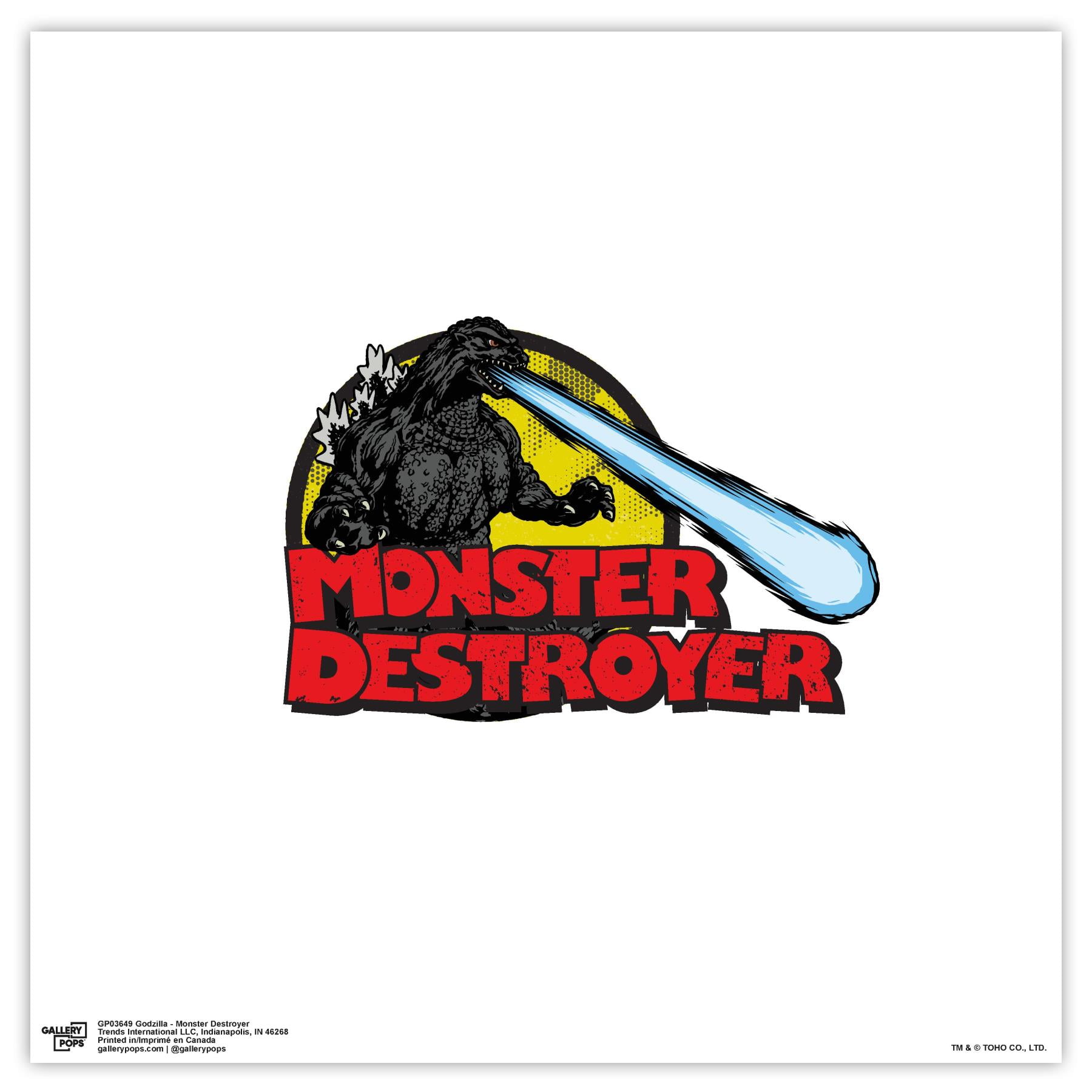 Gallery Pops Godzilla - Monster Destroyer Wall Art, Unframed Version ...