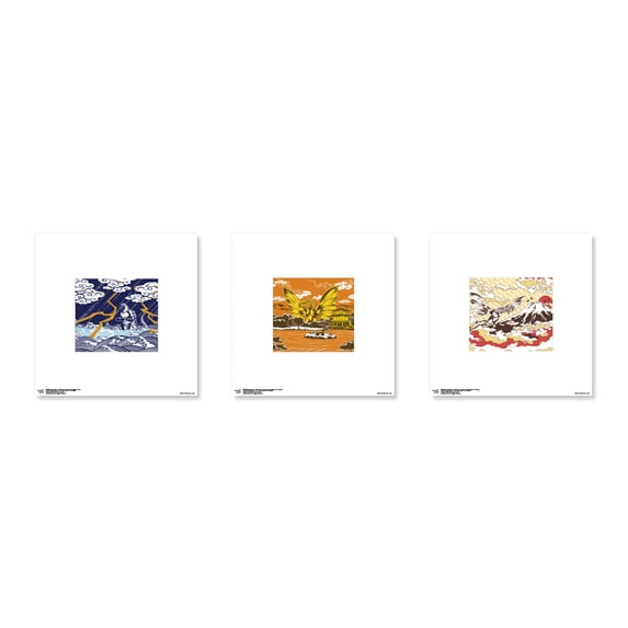 Gallery Pops Godzilla - Traditional Godzilla King Ghidora Wall Art ...