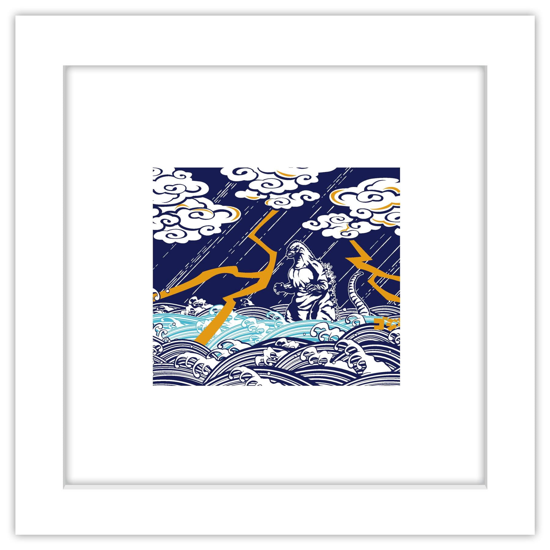 Gallery Pops Godzilla - Traditional Japanese Godzilla Storm Wall Art ...