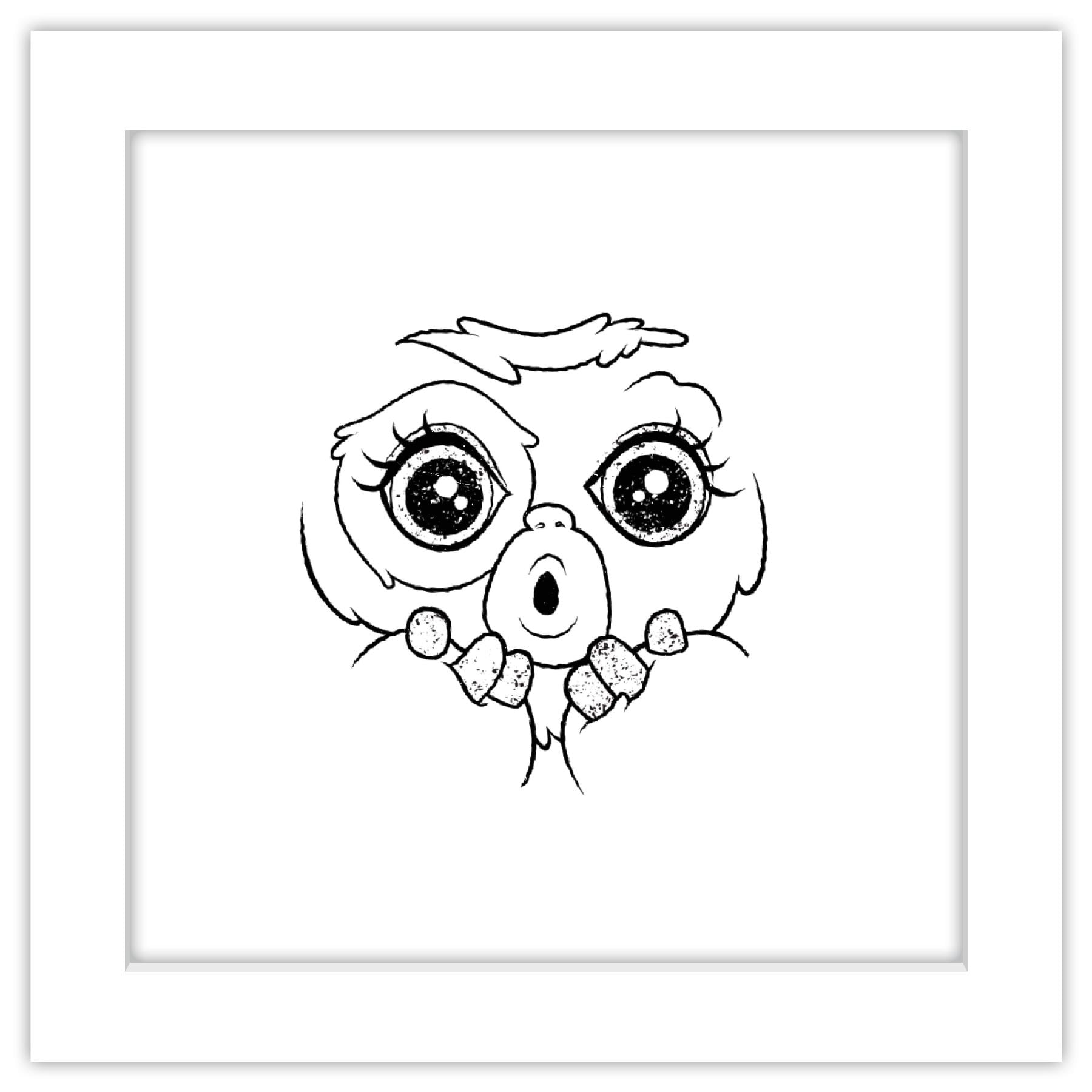 Gallery Pops Gremlins - Gizmo Face Wall Art, White Framed Version, 12 ...