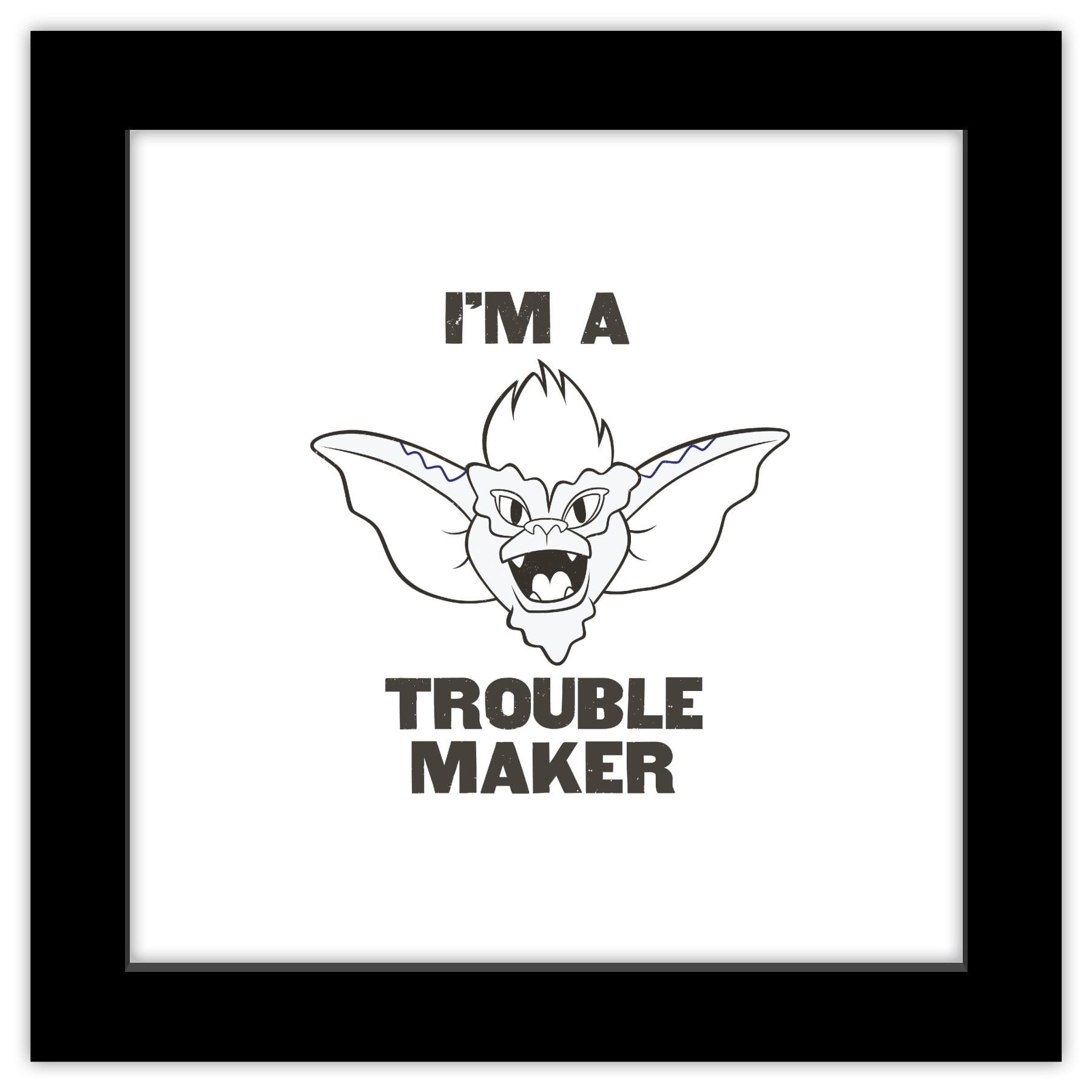 Gallery Pops Gremlins - I'm A Trouble Maker Wall Art, Black Framed ...