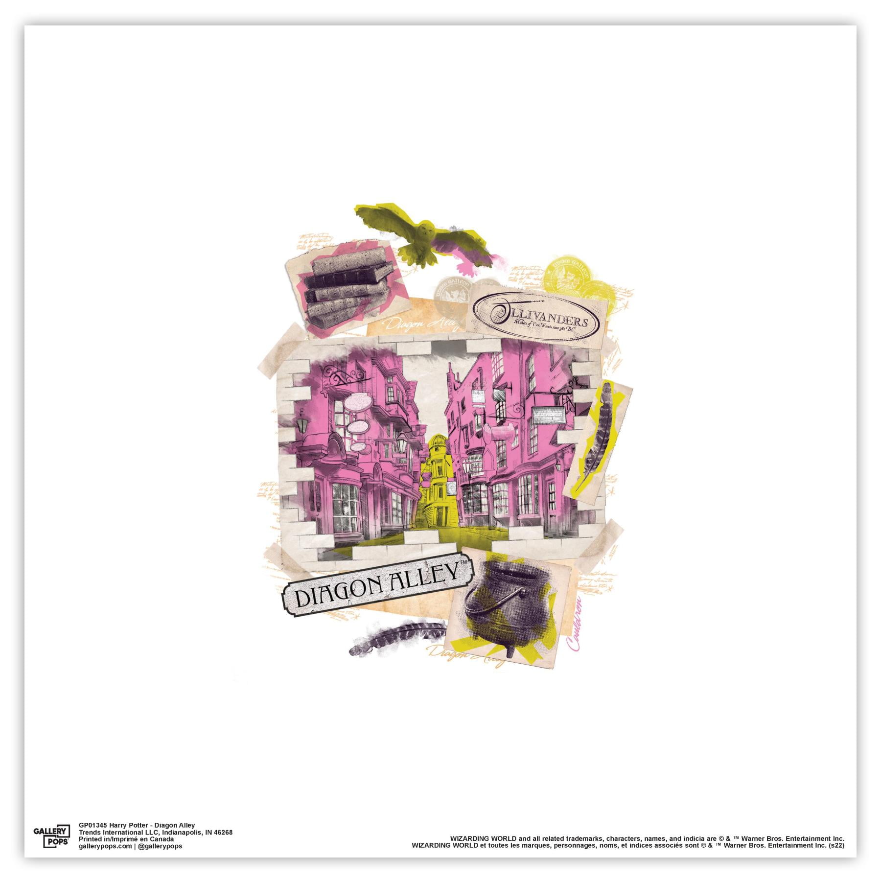 Gallery Pops Harry Potter - Diagon Alley Wall Art, Unframed Version, 12 ...