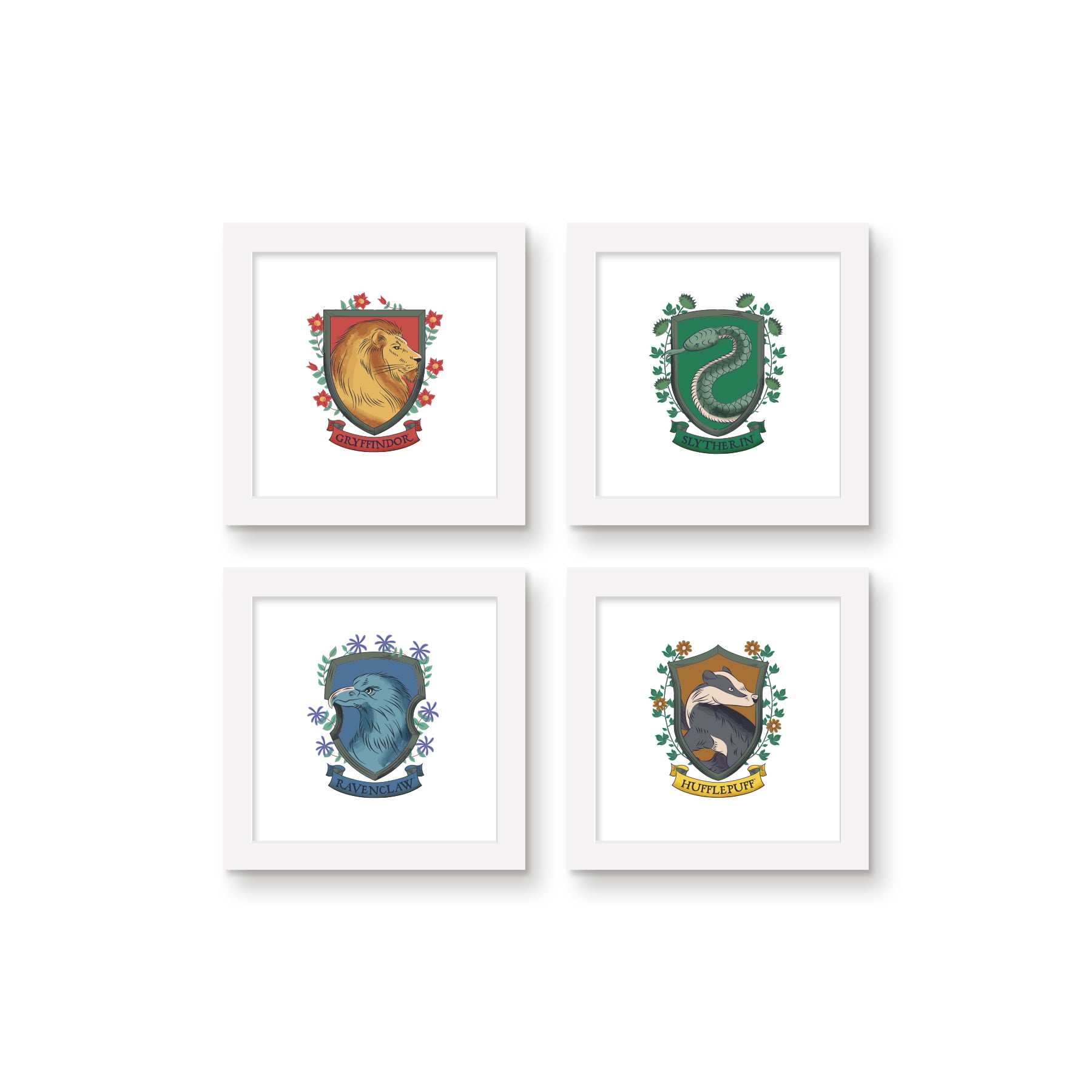 Gallery Pops Harry Potter- Flora and Fauna Crest Wall Art Bundle (4 ...