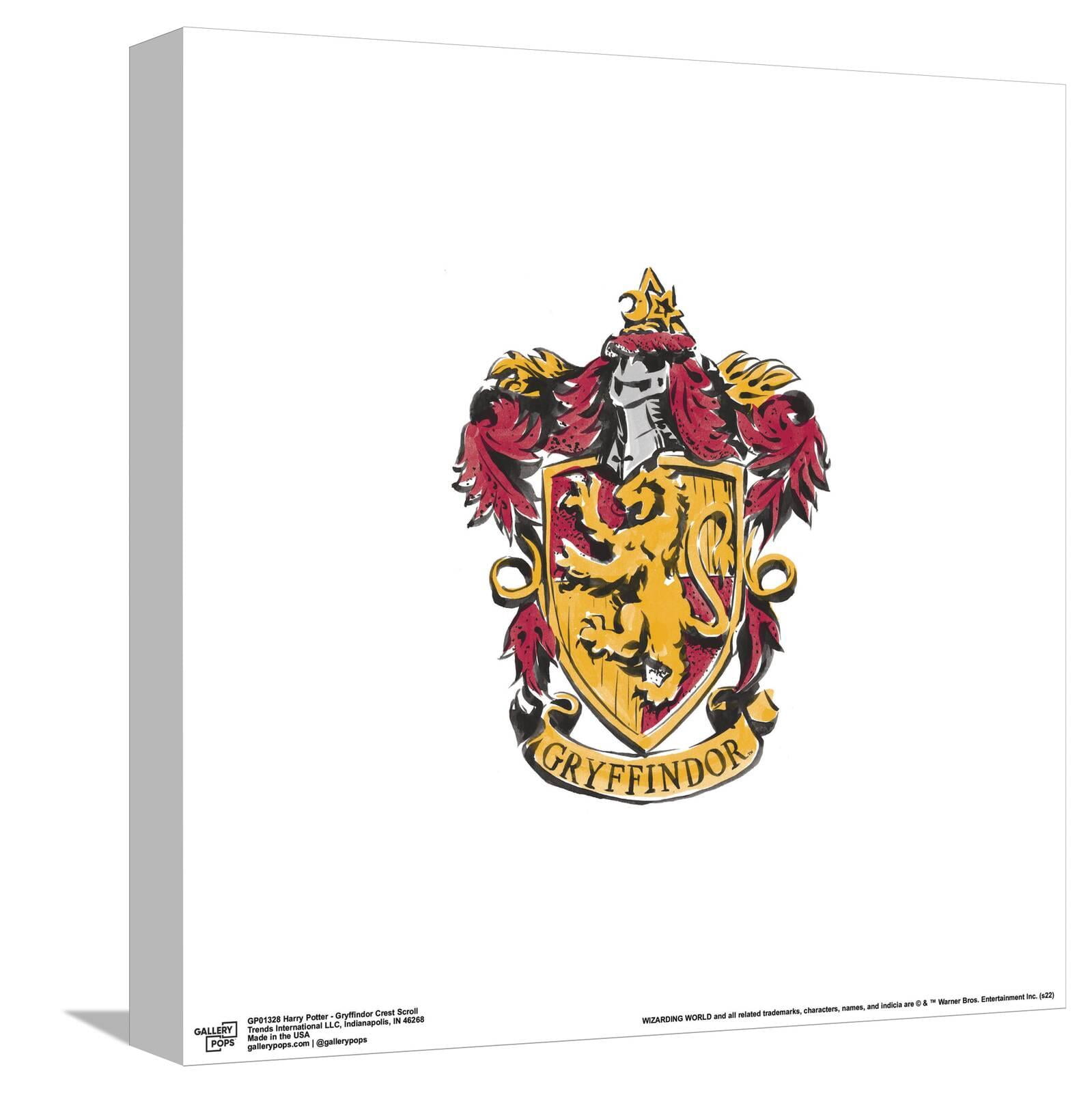 Gallery Pops Harry Potter - Gryffindor Crest Scroll Canvas Wall Art ...