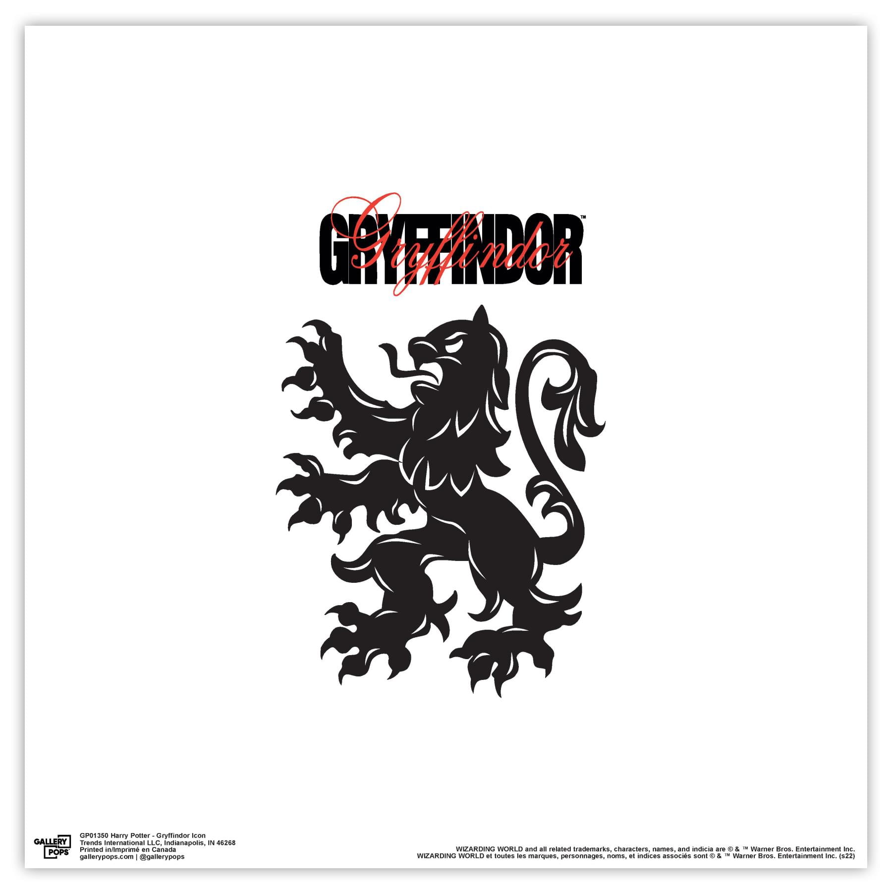 Gallery Pops Harry Potter - Gryffindor Icon Wall Art, Unframed Version ...