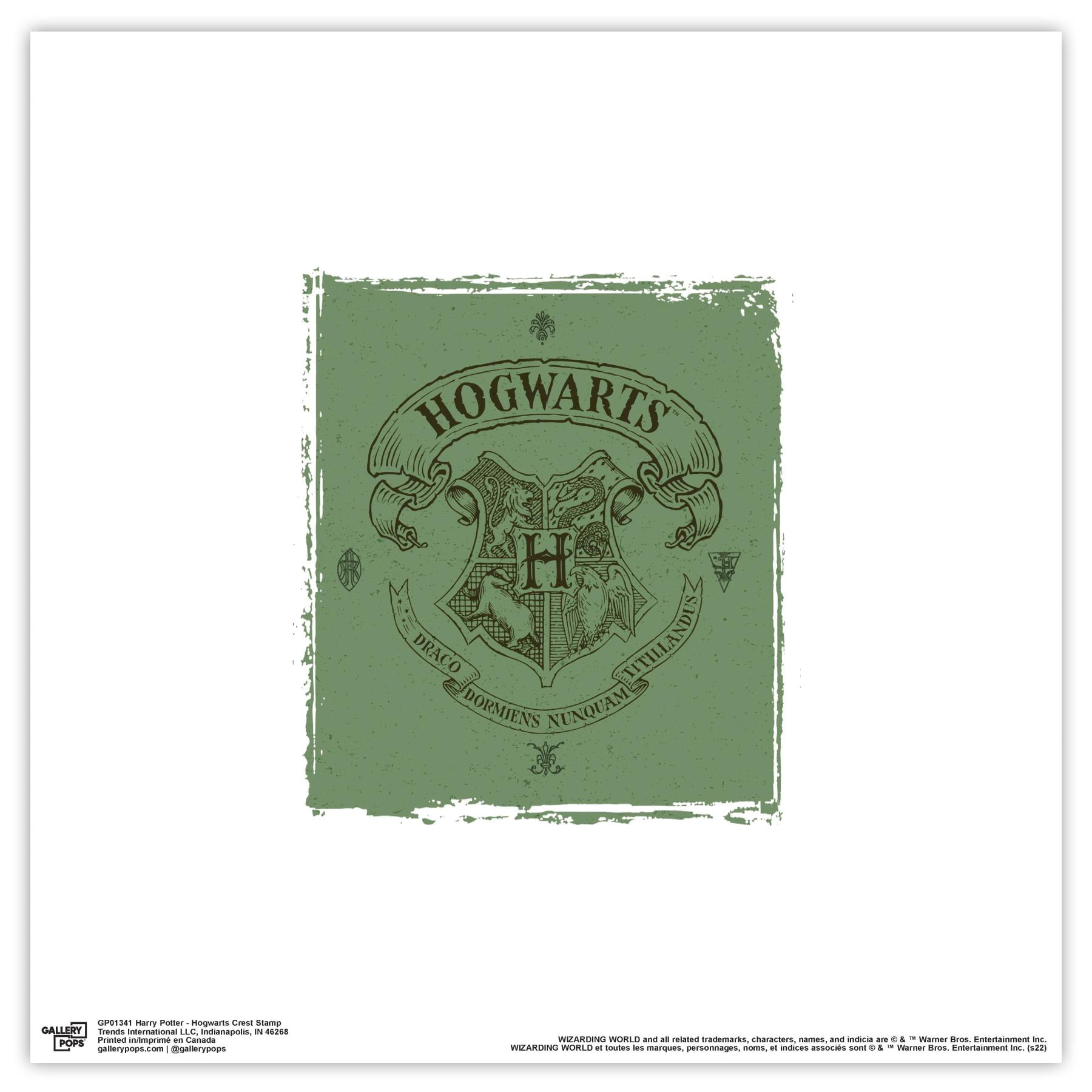 Gallery Pops Harry Potter - Hogwarts Crest Stamp Wall Art, Unframed ...