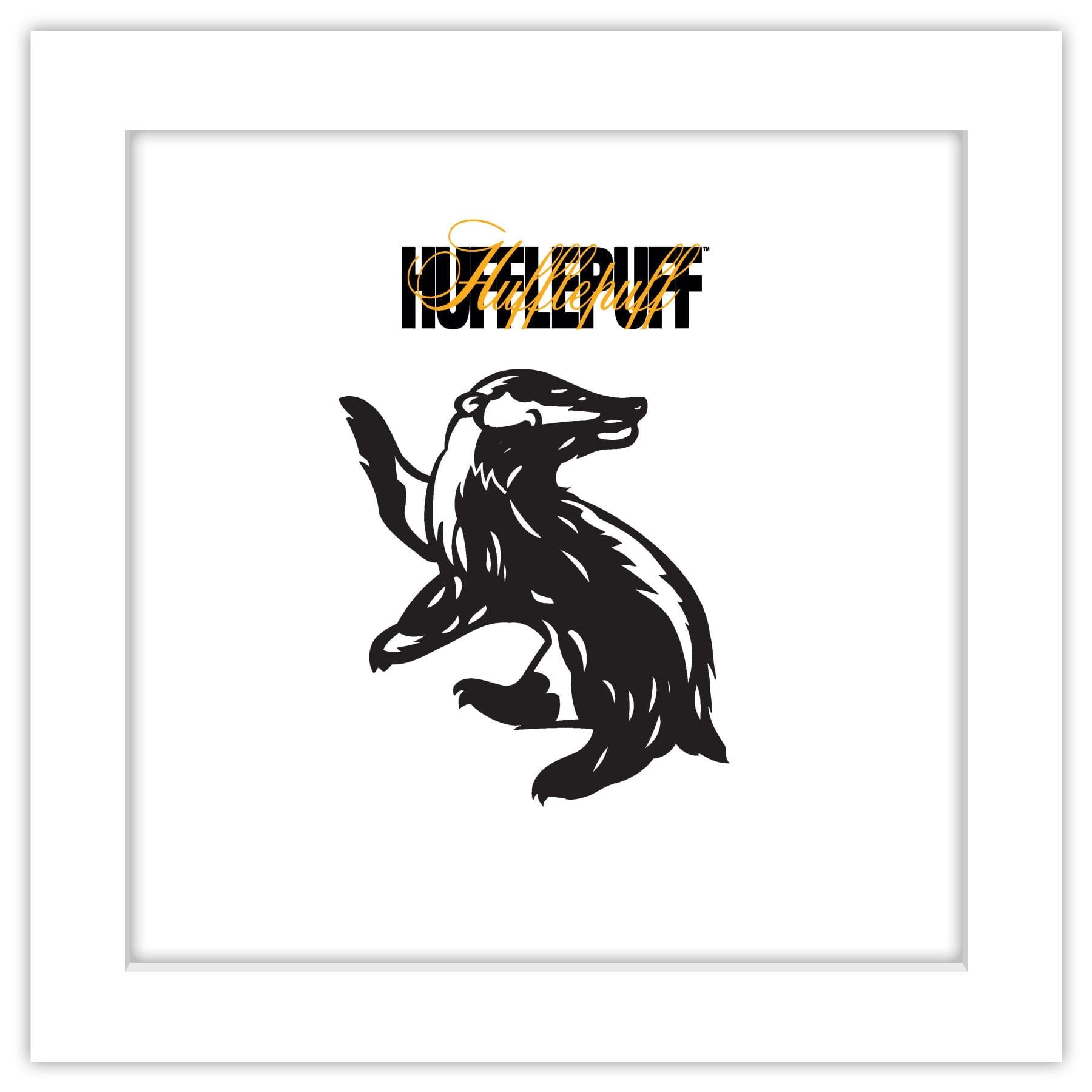 Gallery Pops Harry Potter - Hufflepuff Icon Wall Art, White Framed ...