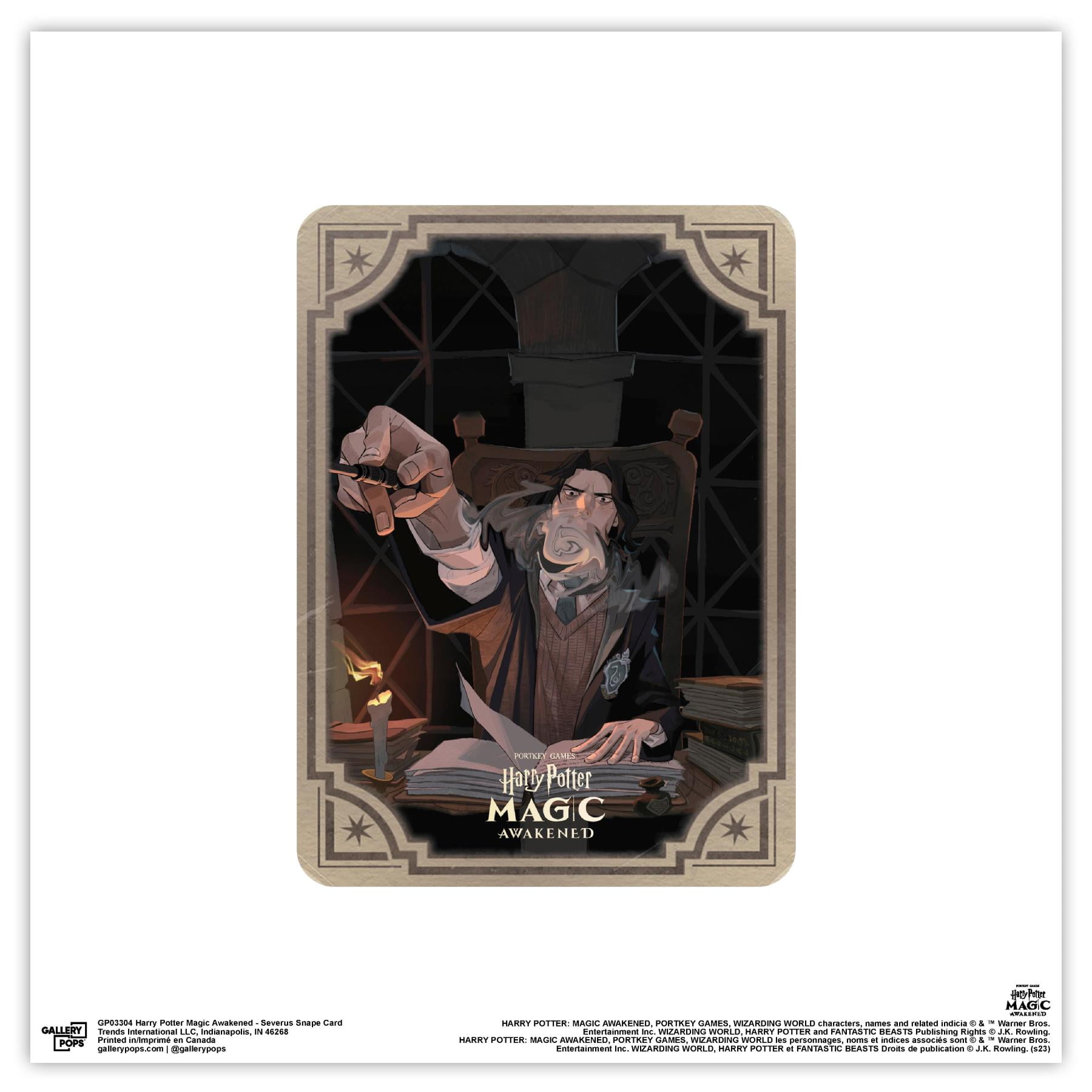 Gallery Pops Harry Potter Magic Awakened - Severus Snape Card Wall Art ...