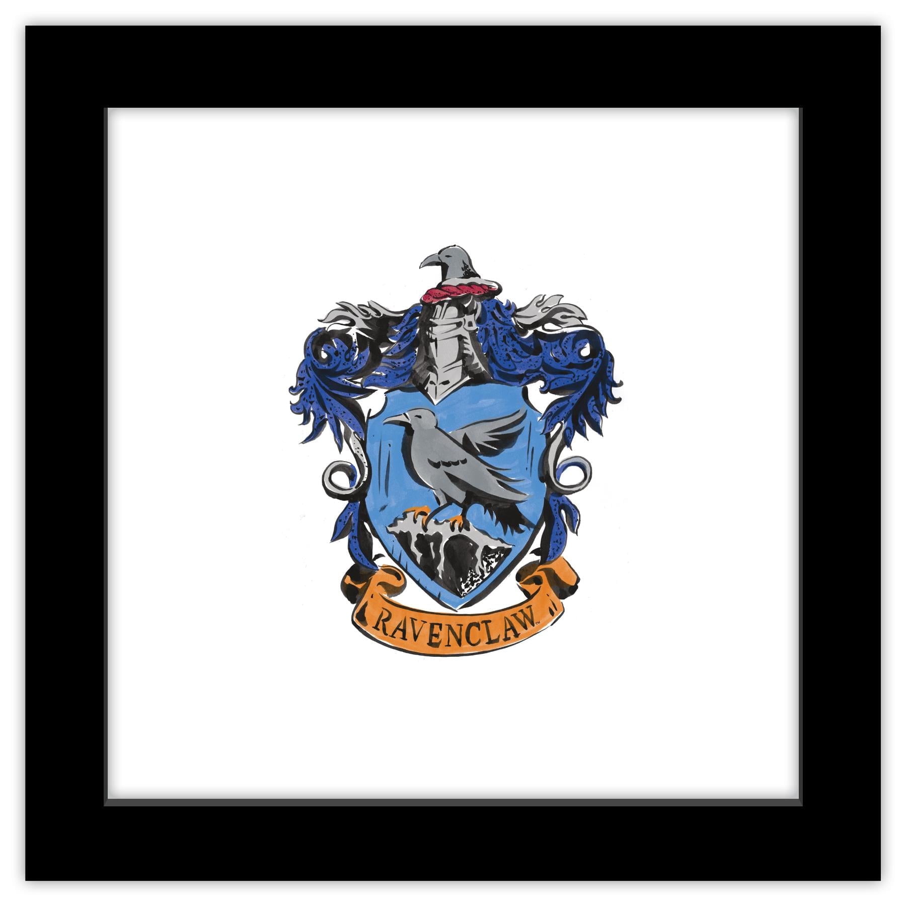 Gallery Pops Harry Potter - Ravenclaw Crest Scroll Wall Art, Black ...