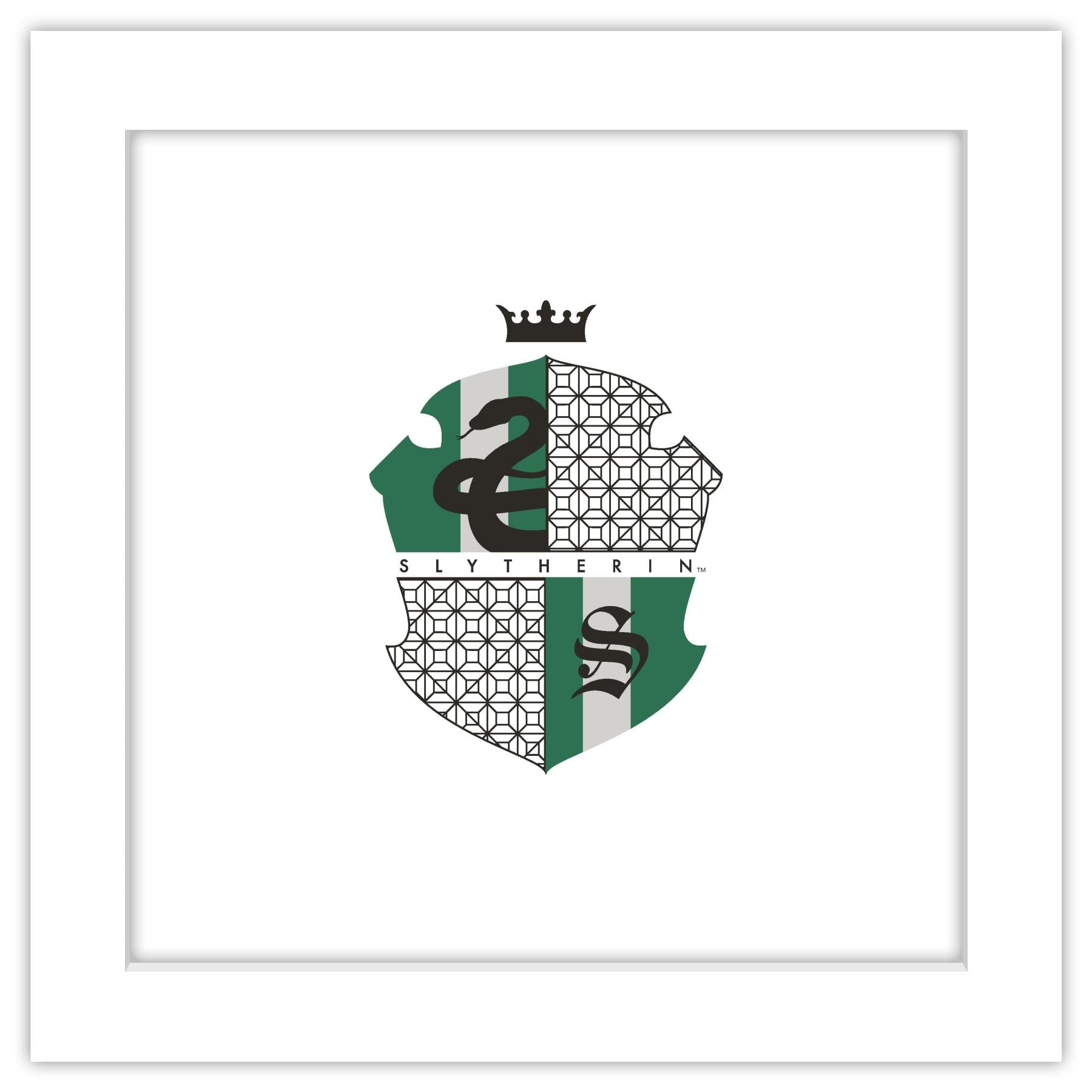 Gallery Pops Harry Potter - Slytherin Crest Modern Wall Art, White ...