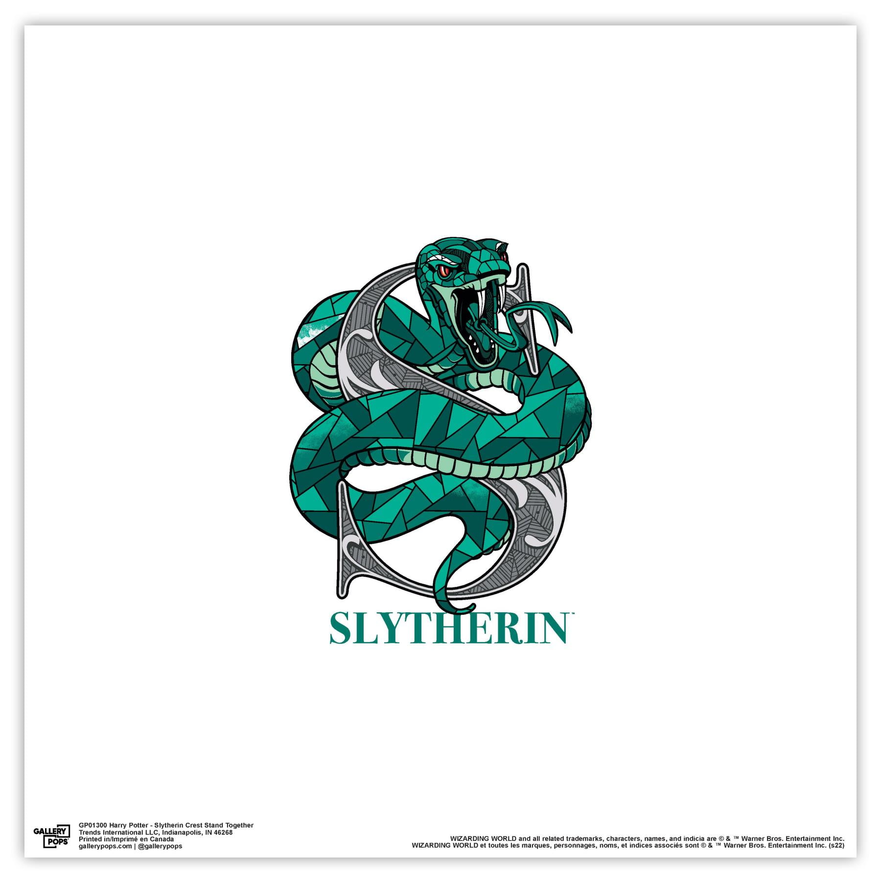 Gallery Pops Harry Potter - Slytherin Crest Stand Together Wall Art ...