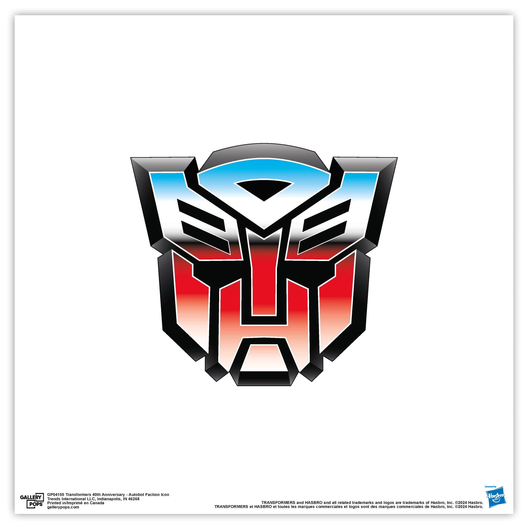 Gallery Pops Hasbro Transformers - Autobot Faction Icon Wall Art ...