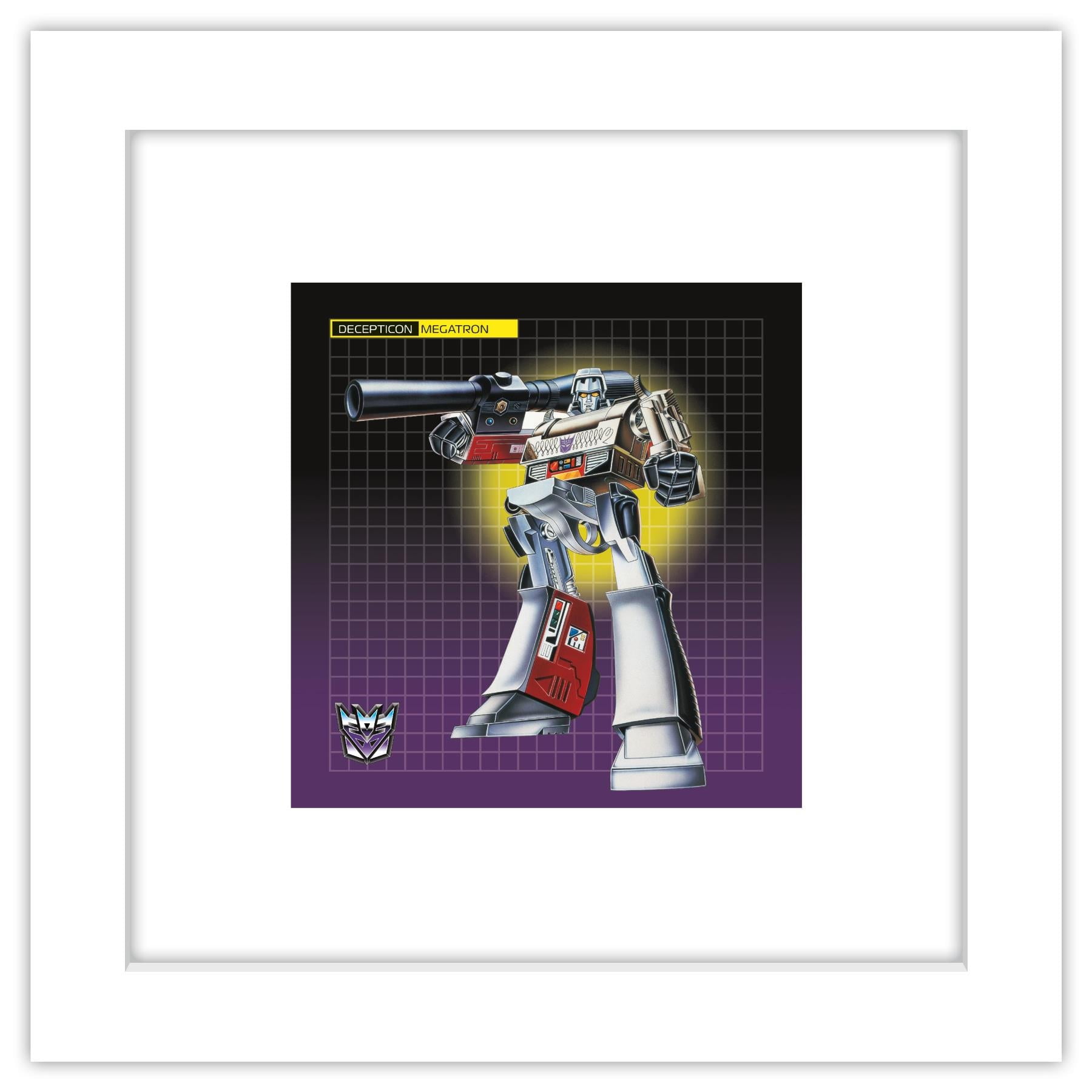 Gallery Pops Hasbro Transformers - Megatron Retro Wall Art, White ...