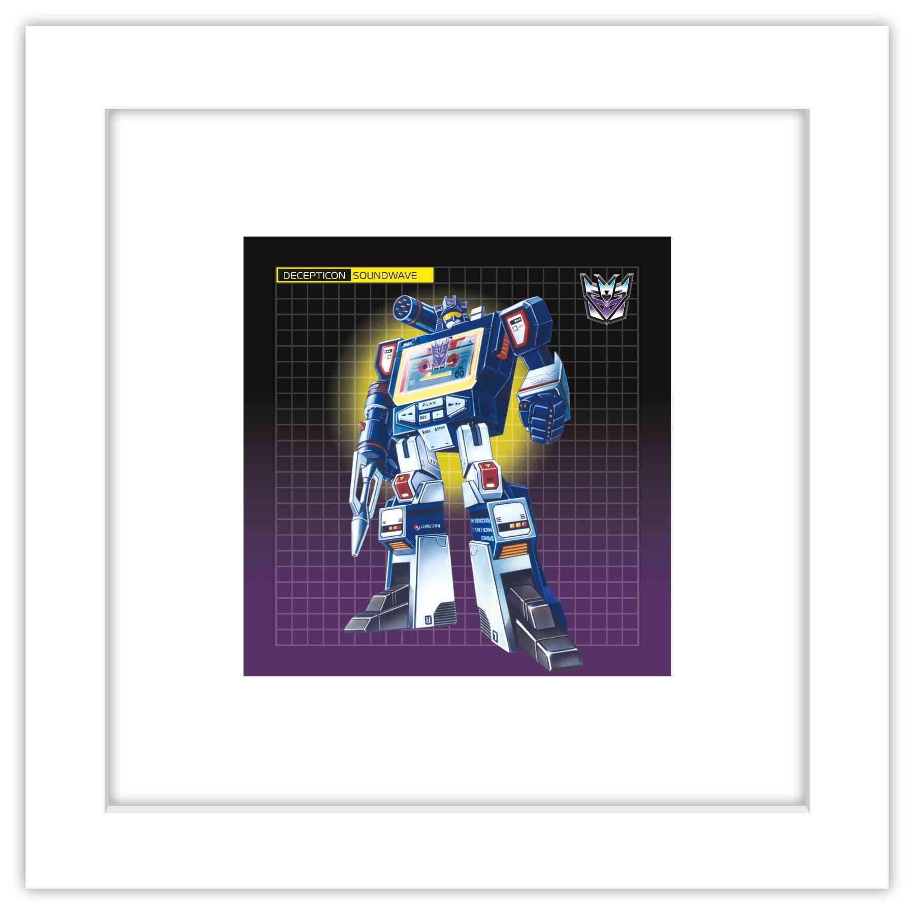 Gallery Pops Hasbro Transformers - Soundwave Retro Wall Art, White ...
