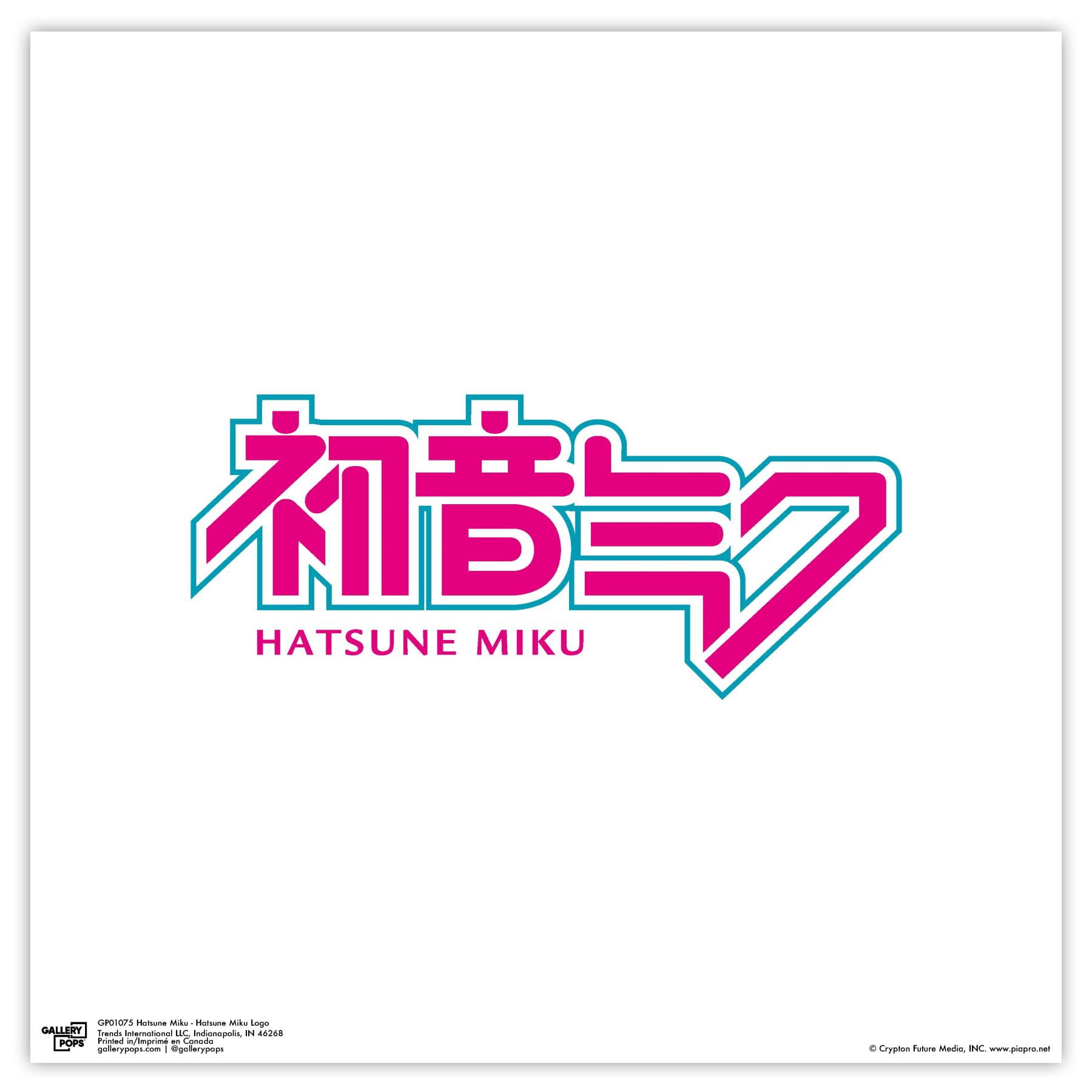 Gallery Pops Hatsune Miku - Hatsune Miku Logo Wall Art, Unframed ...