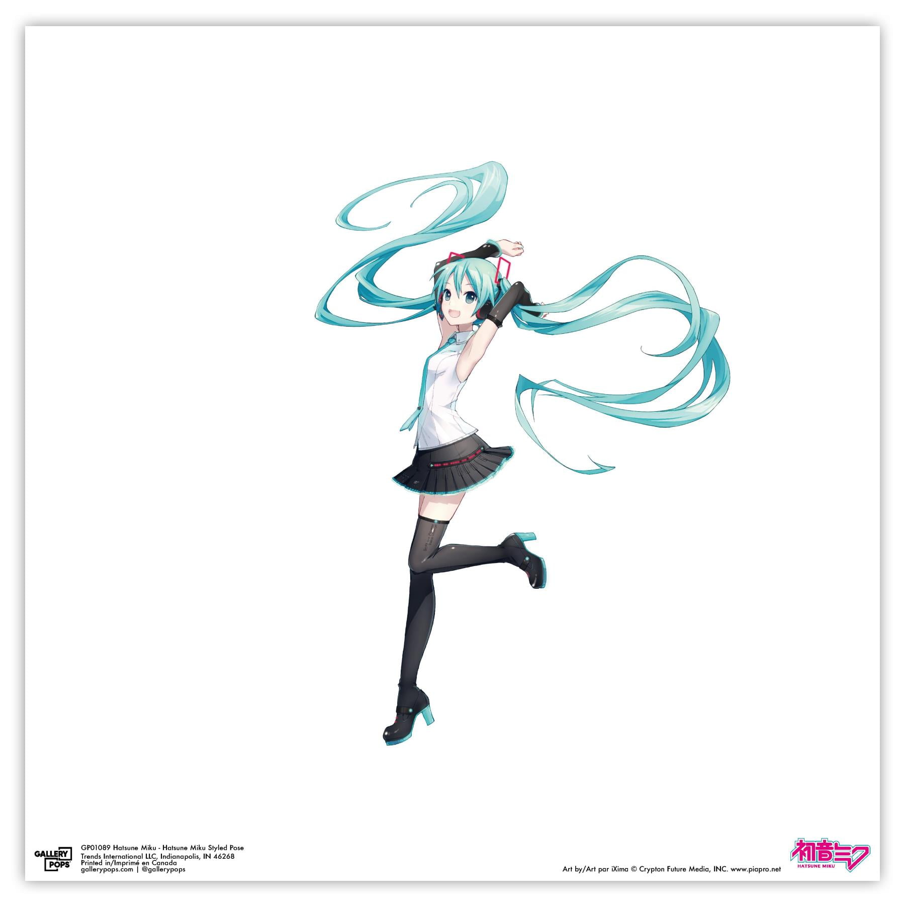 Gallery Pops Hatsune Miku - Hatsune Miku Styled Pose Wall Art, Unframed ...