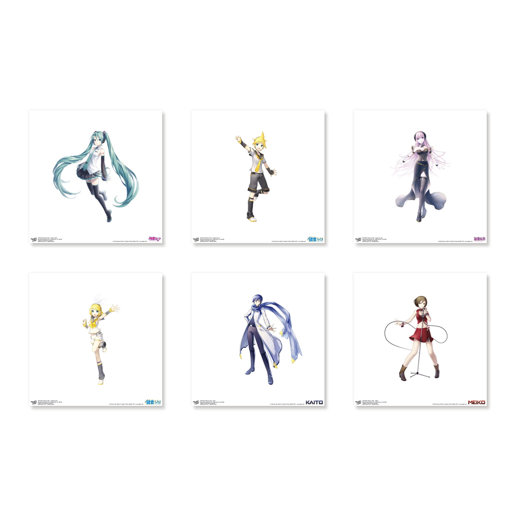 Gallery Pops Hatsune Miku - Vocaloid All Stars Wall Art Bundle (6-Pack ...
