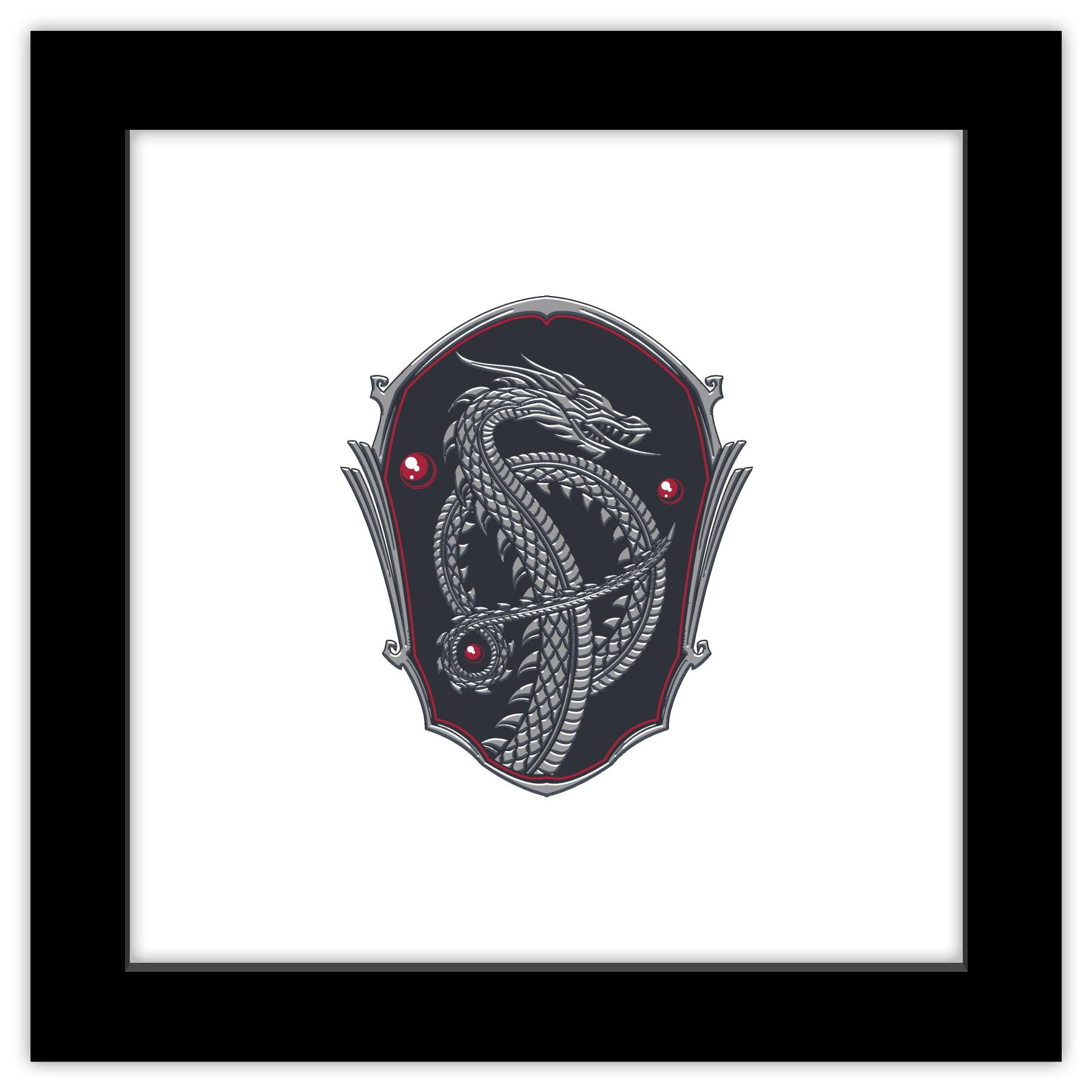 Gallery Pops House of the Dragon - Dragon Crest Wall Art, Black Framed ...