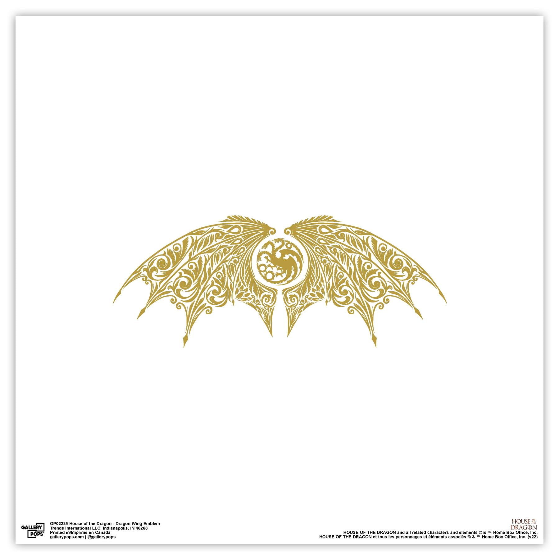 Gallery Pops House of the Dragon - Dragon Wing Emblem Wall Art ...