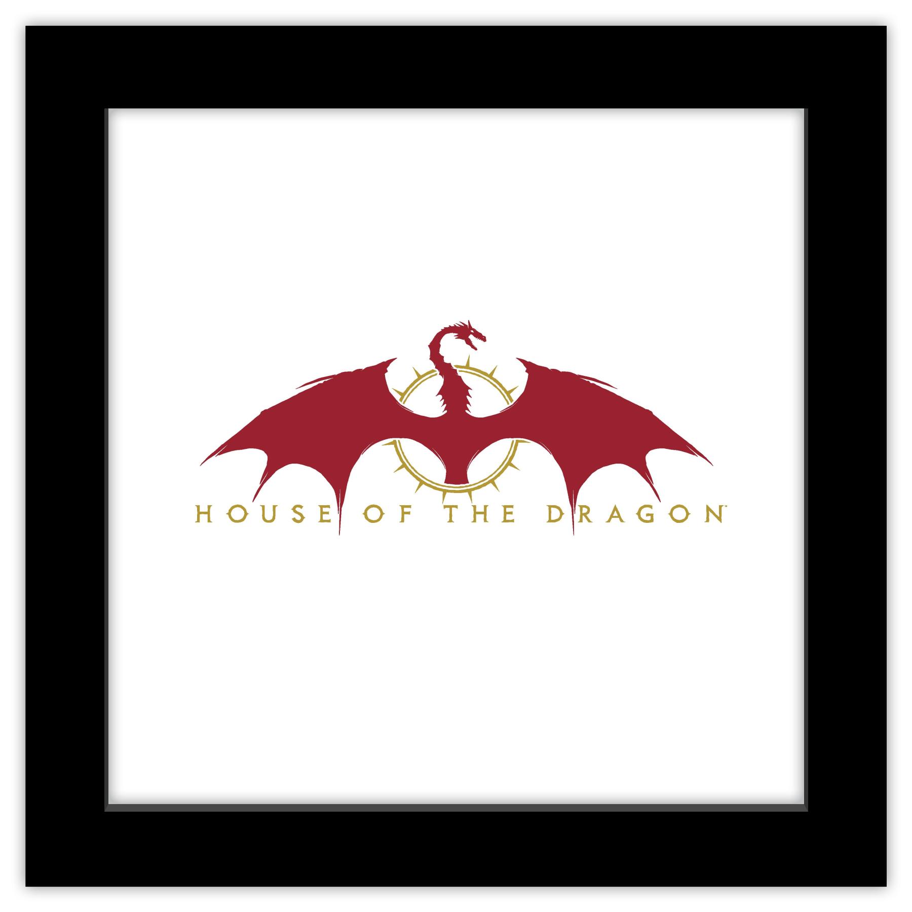 Gallery Pops House of the Dragon - Emblem Wall Art, Black Framed ...