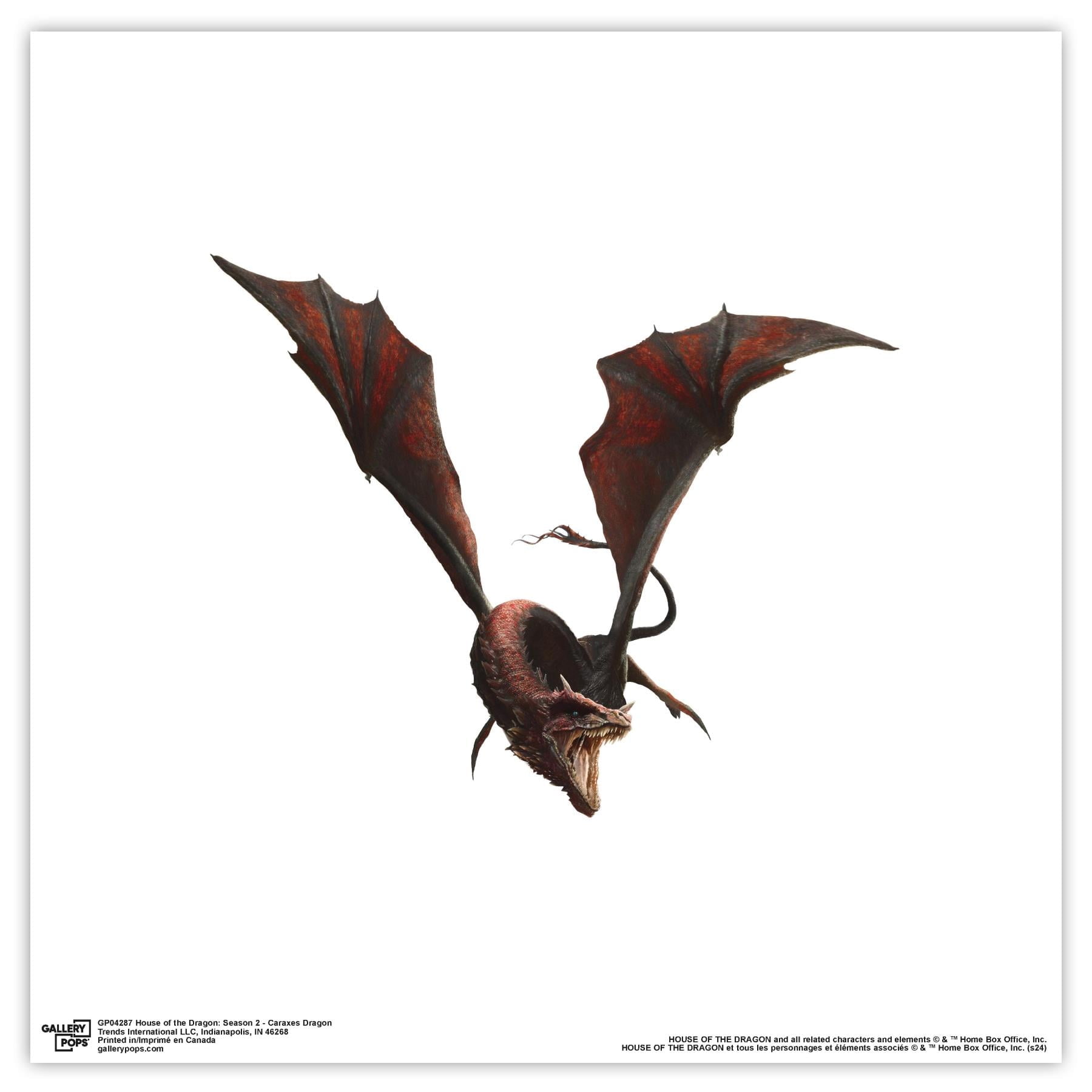 Gallery Pops House of the Dragon: Season 2 - Caraxes Dragon Wall Art ...