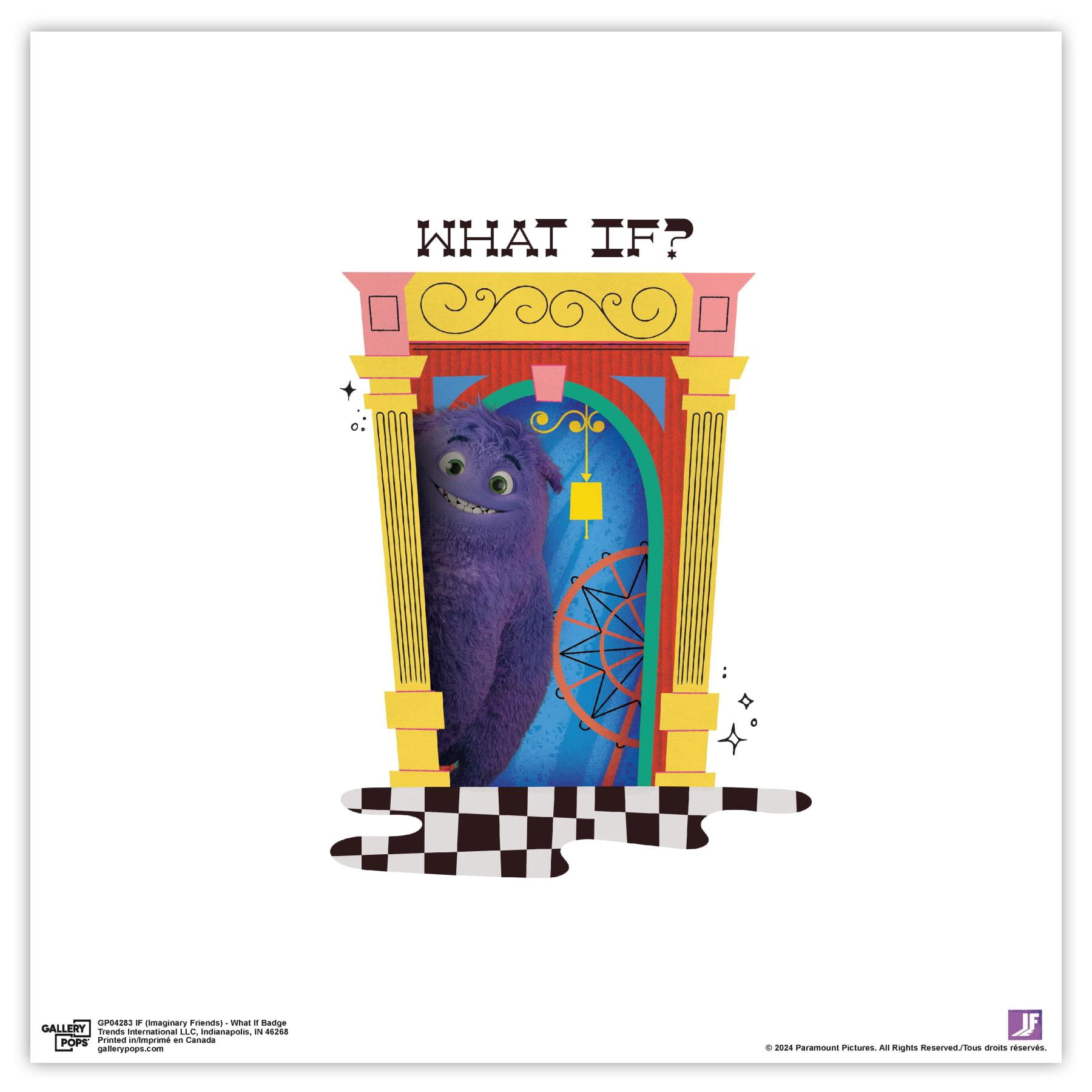 Gallery Pops IF (Imaginary Friends) - What If Badge Wall Art, Unframed ...