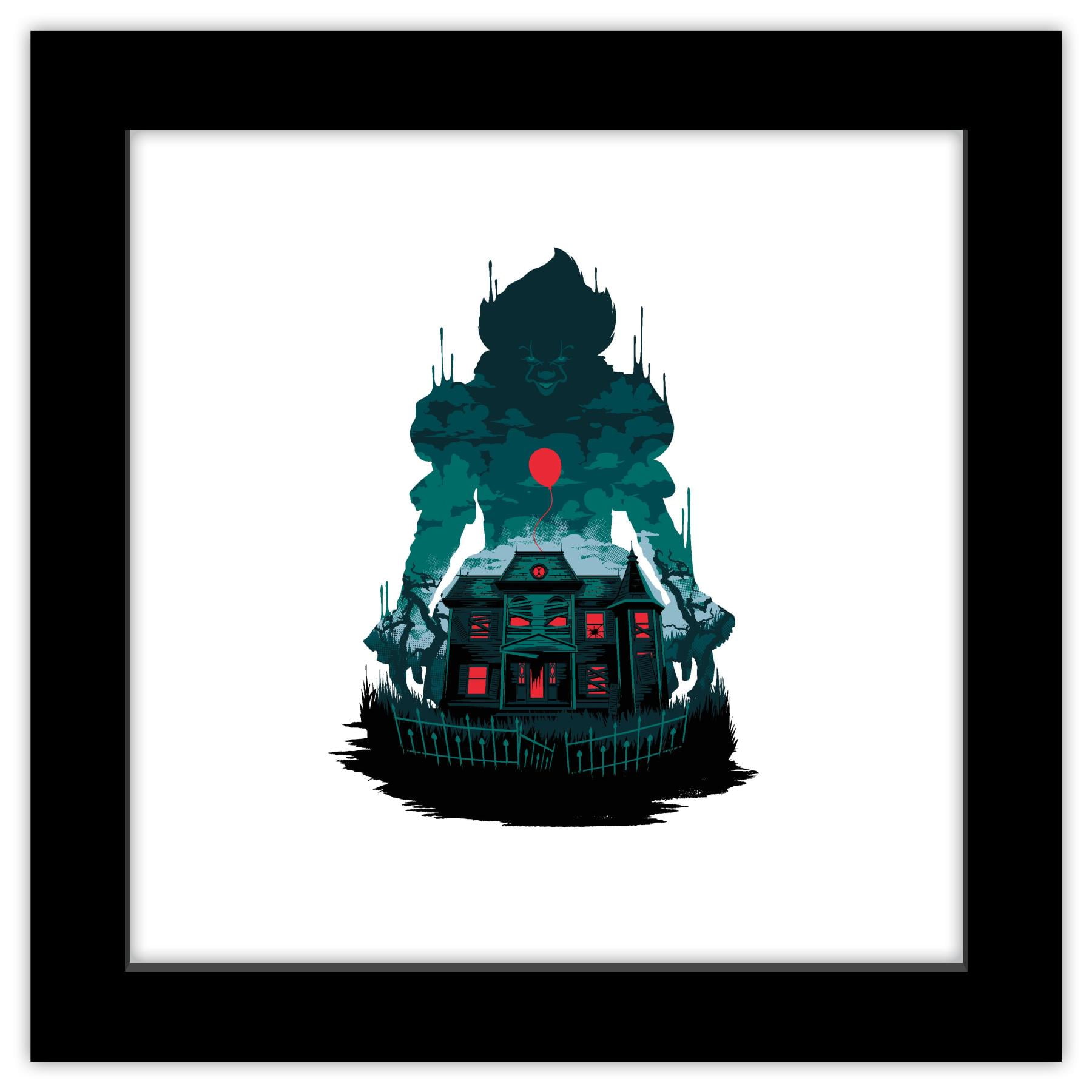 Gallery Pops IT Chapter Two - Neibolt House Illustrated Wall Art, Black ...